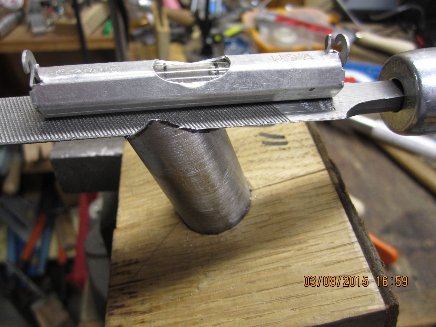 How to Miter (Cope) a Round Tube by Hand : 7 Steps (with Pictures ...