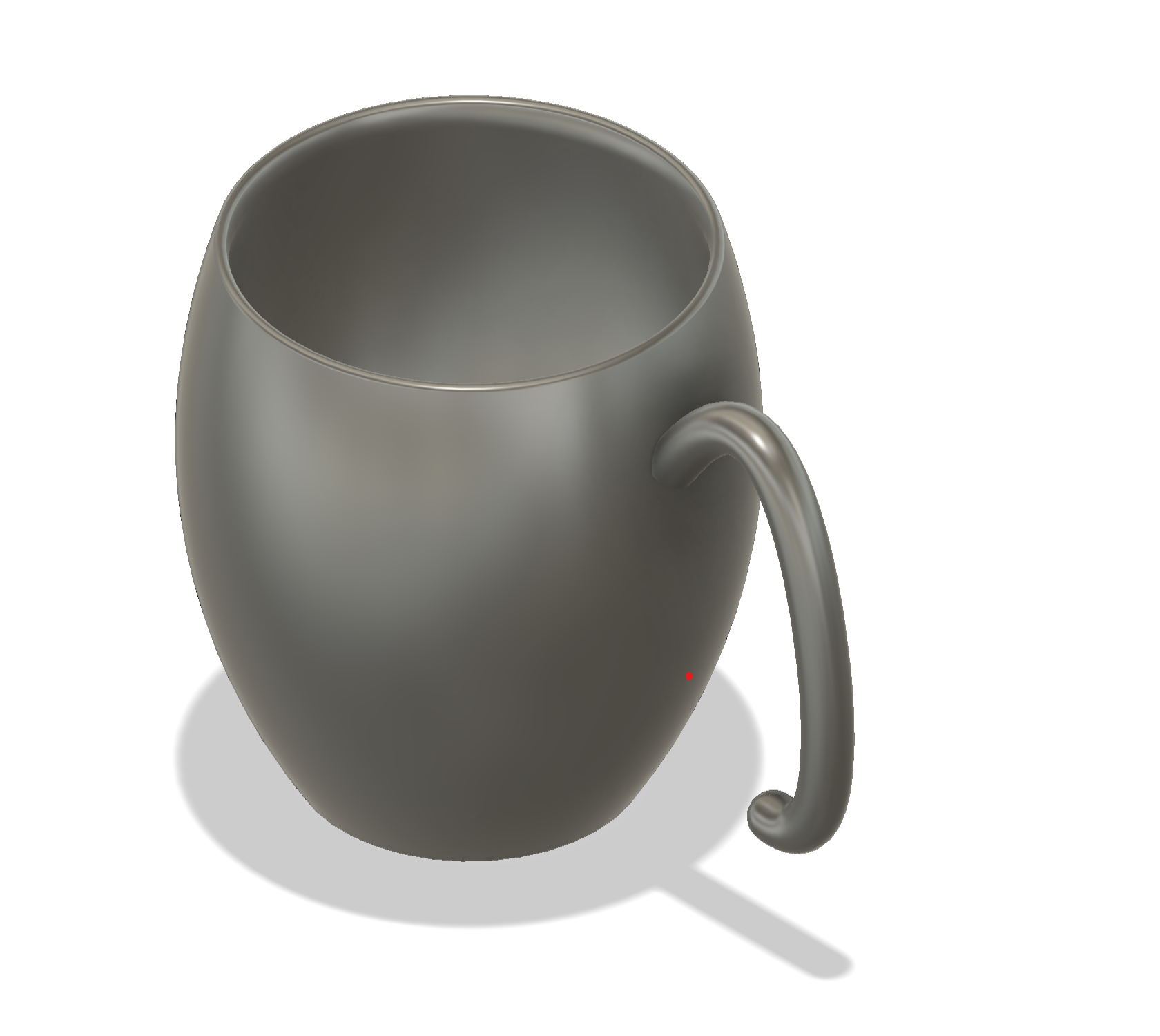 Simple Cup - 3D Printable With Customizable Handle, Actual Size, Simple ...