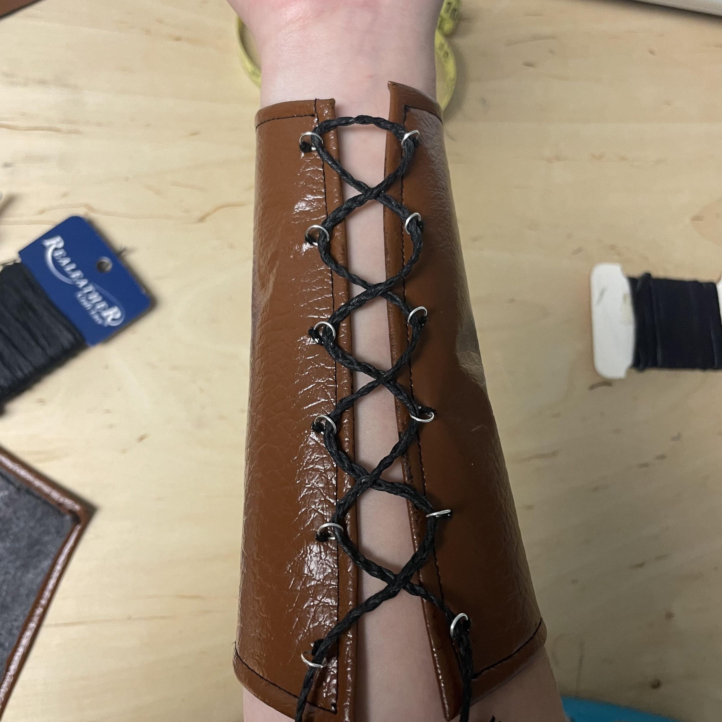 Basic Faux Leather Arm Bracer : 11 Steps (with Pictures) - Instructables