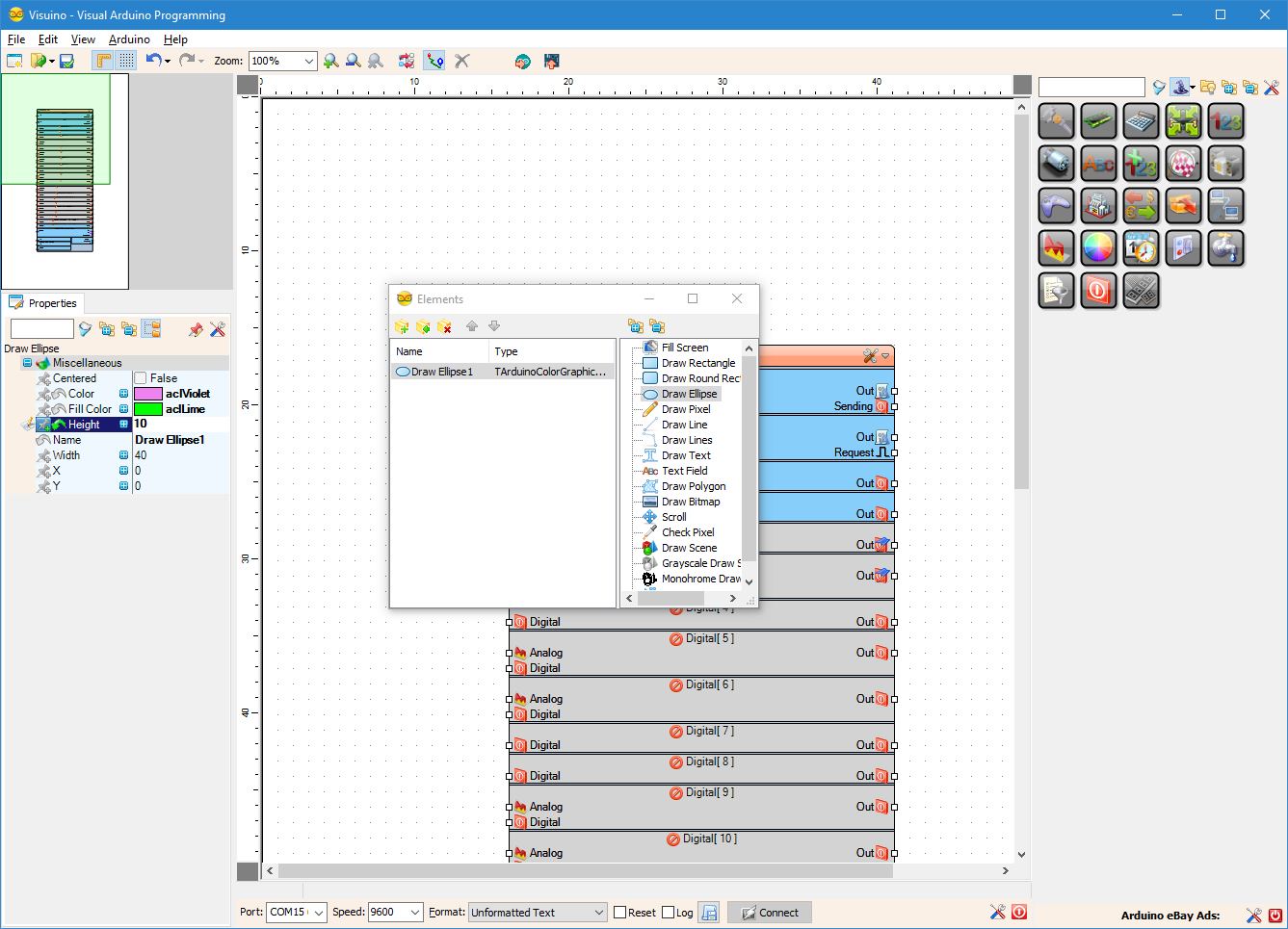 Program Arduino UNO With Visuino to Draw on ILI9341 TFT Touchscreen ...