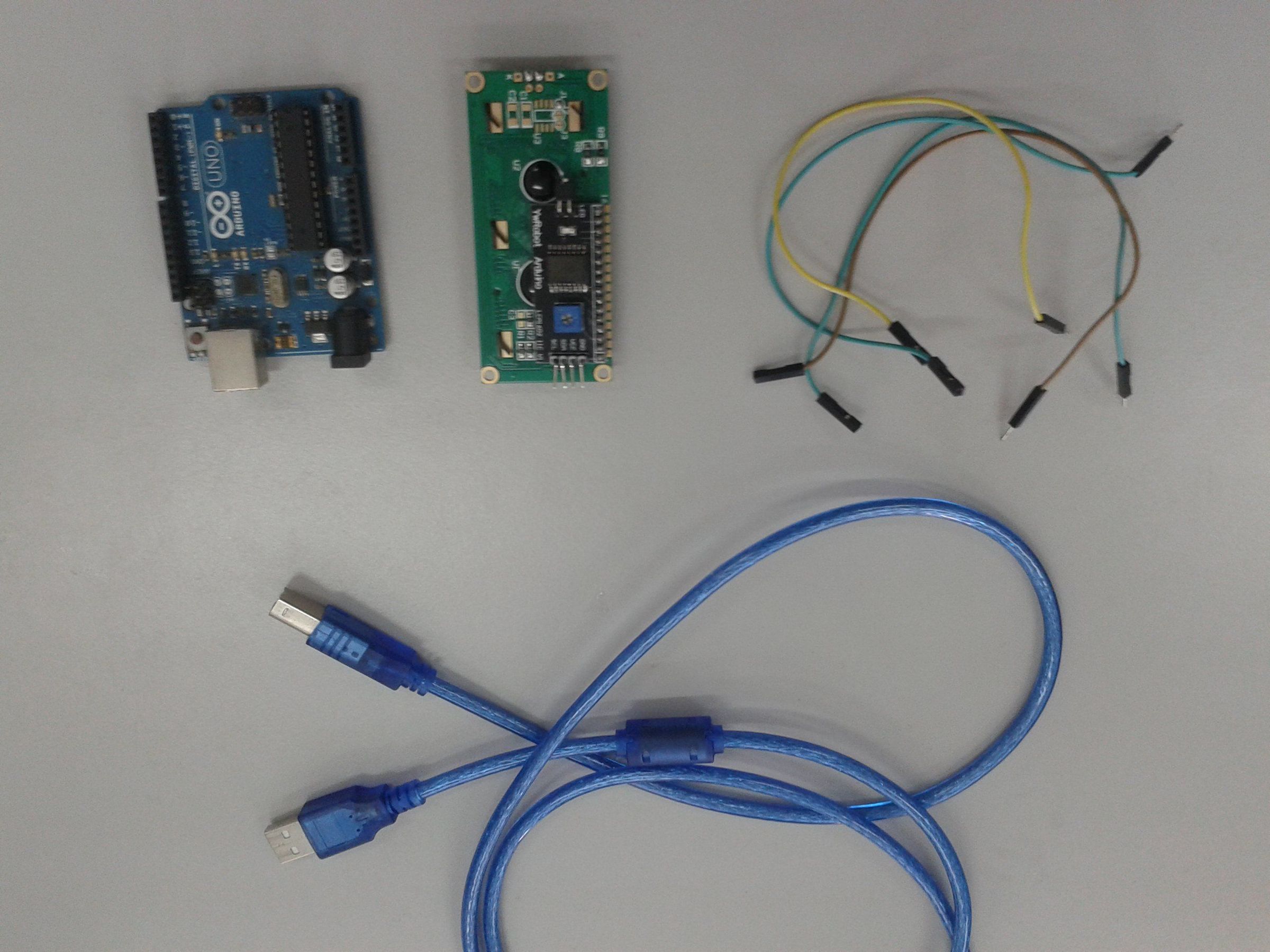 How to Use Arduino I2C Serial LCD 16x2 (Yellow Backlight) : 6 Steps ...