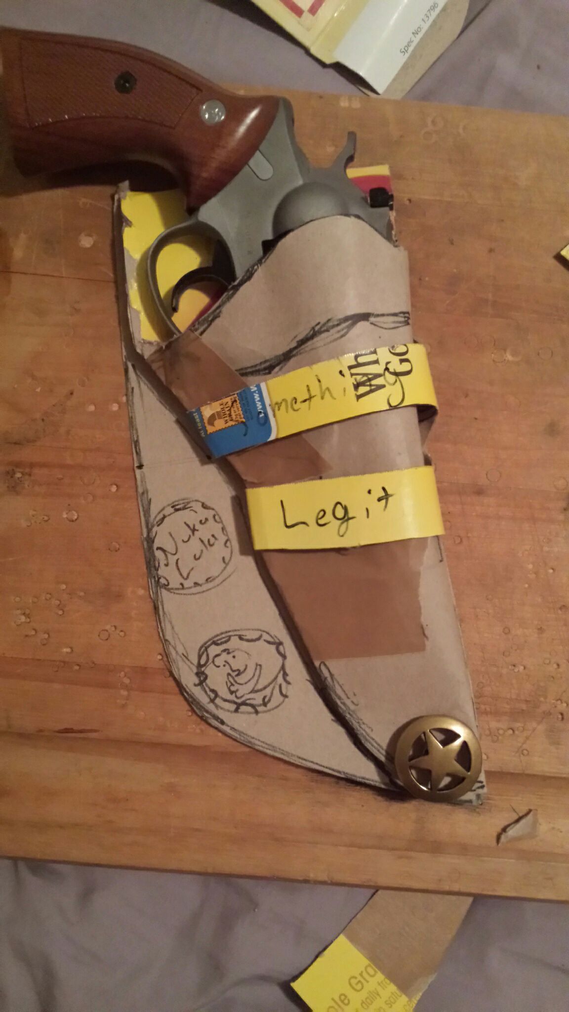 Cowboy / Western Style Leather Holster : 9 Steps (with Pictures ...