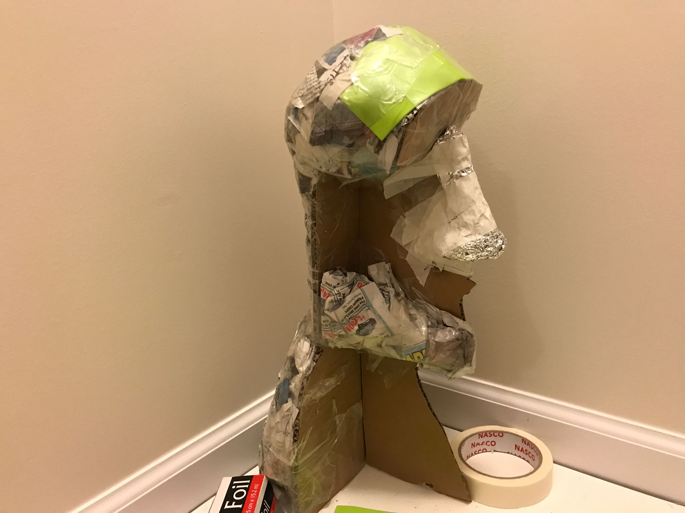 Outdoor Paper Mache Easter Island Head : 13 Steps (with Pictures ...