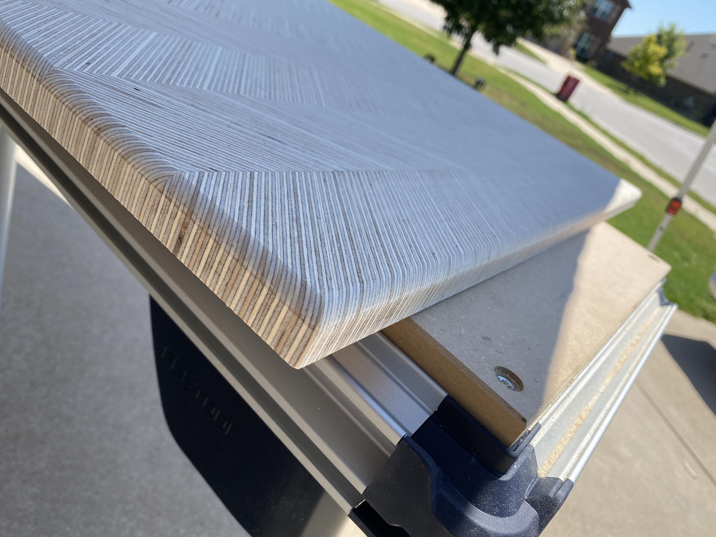 Chevron Pattern Plywood Corner Desk (motorized) : 10 Steps (with ...