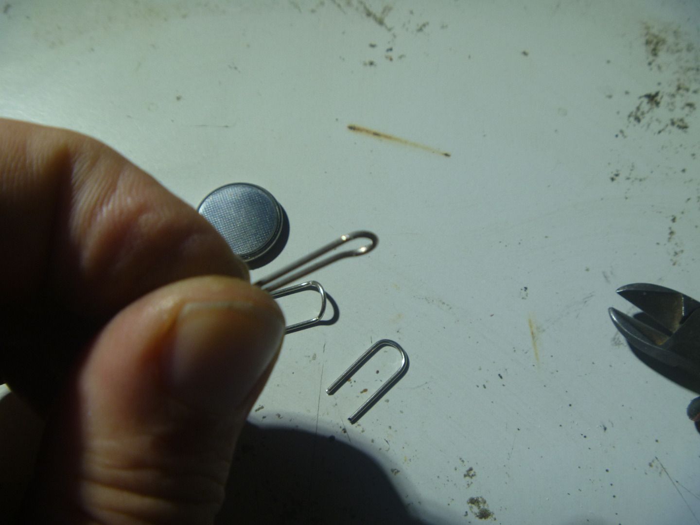 Coin Cell Battery Holder From Paperclip-vertical Mount on Pcb ...