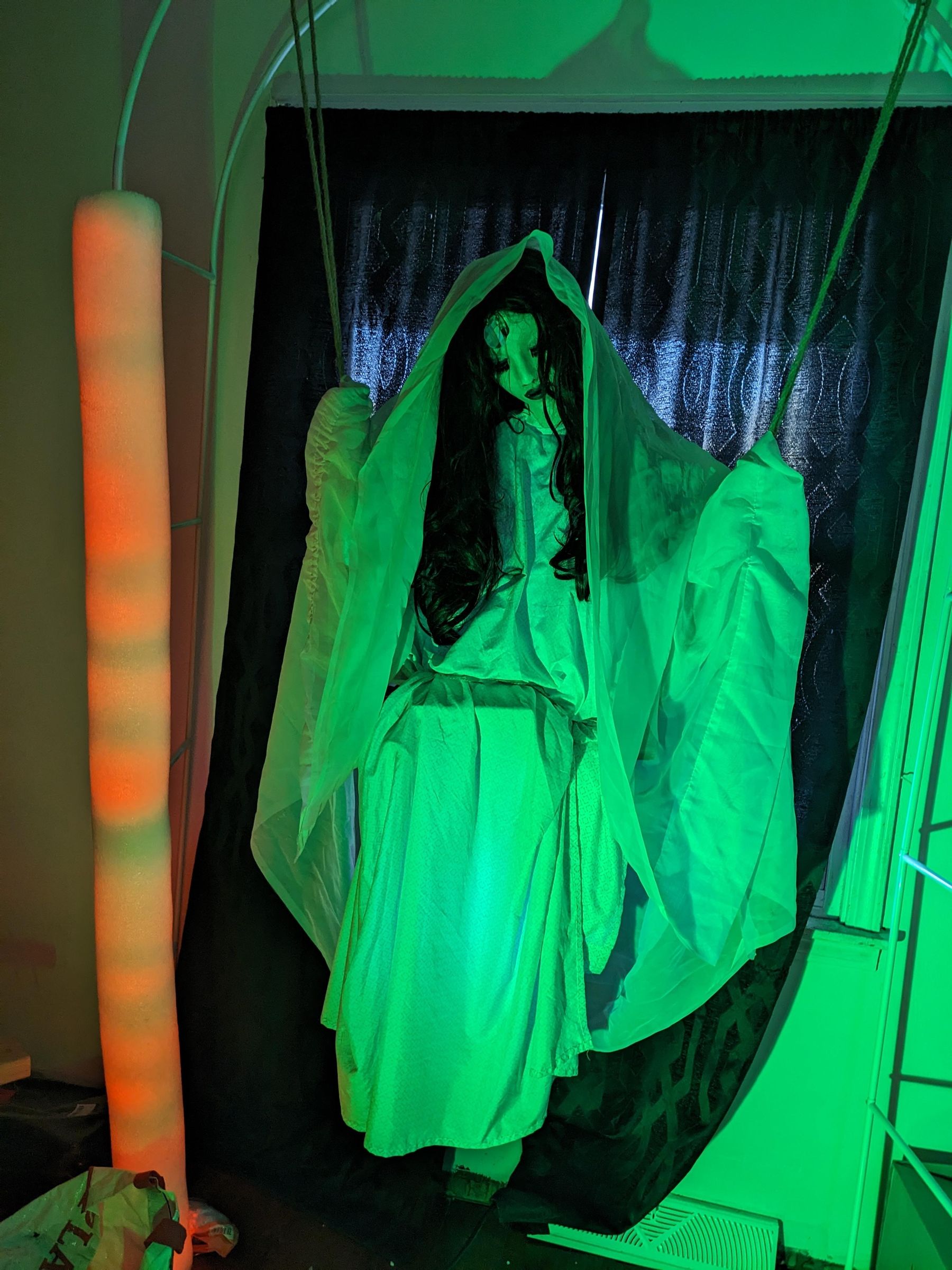 DIY Haunted Swinging Ghost — Made From Household Items! : 5 Steps - Instructables
