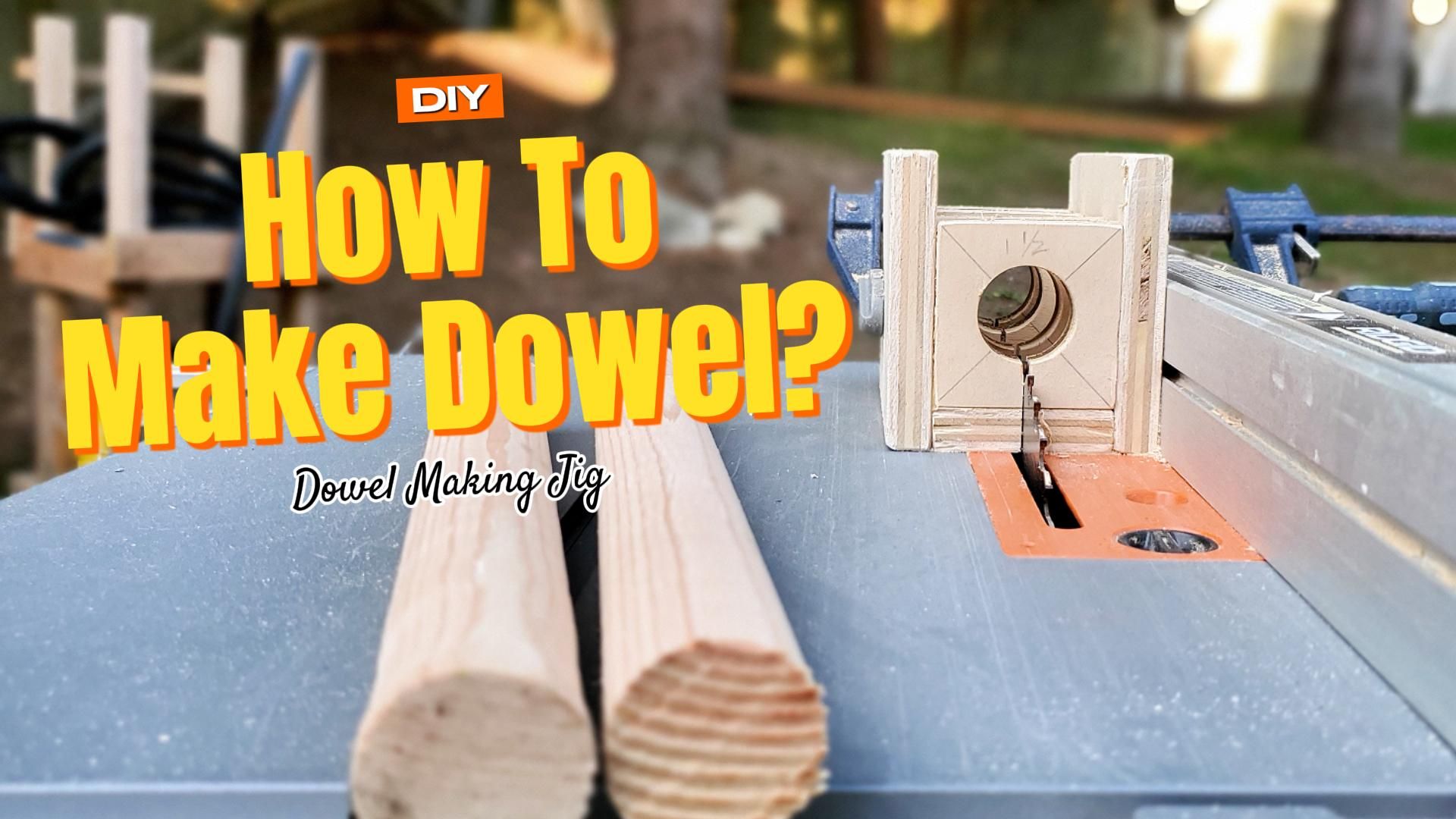 How to Make Dowels: Dowel Making Jig ( With Table Saw ) : 8 Steps (with ...