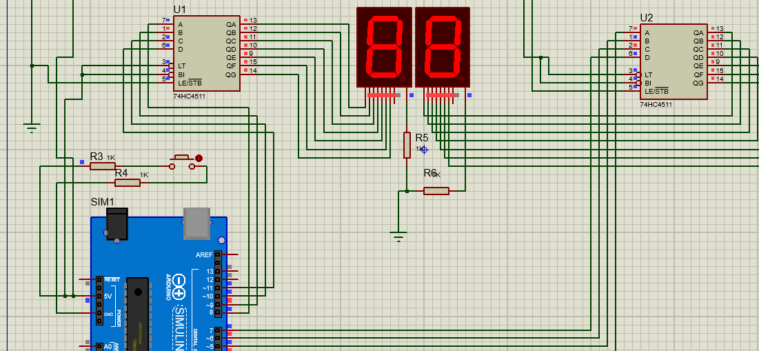 Two Digit Timer/Counter Using Arduino & 7 Segment Display : 10 Steps ...