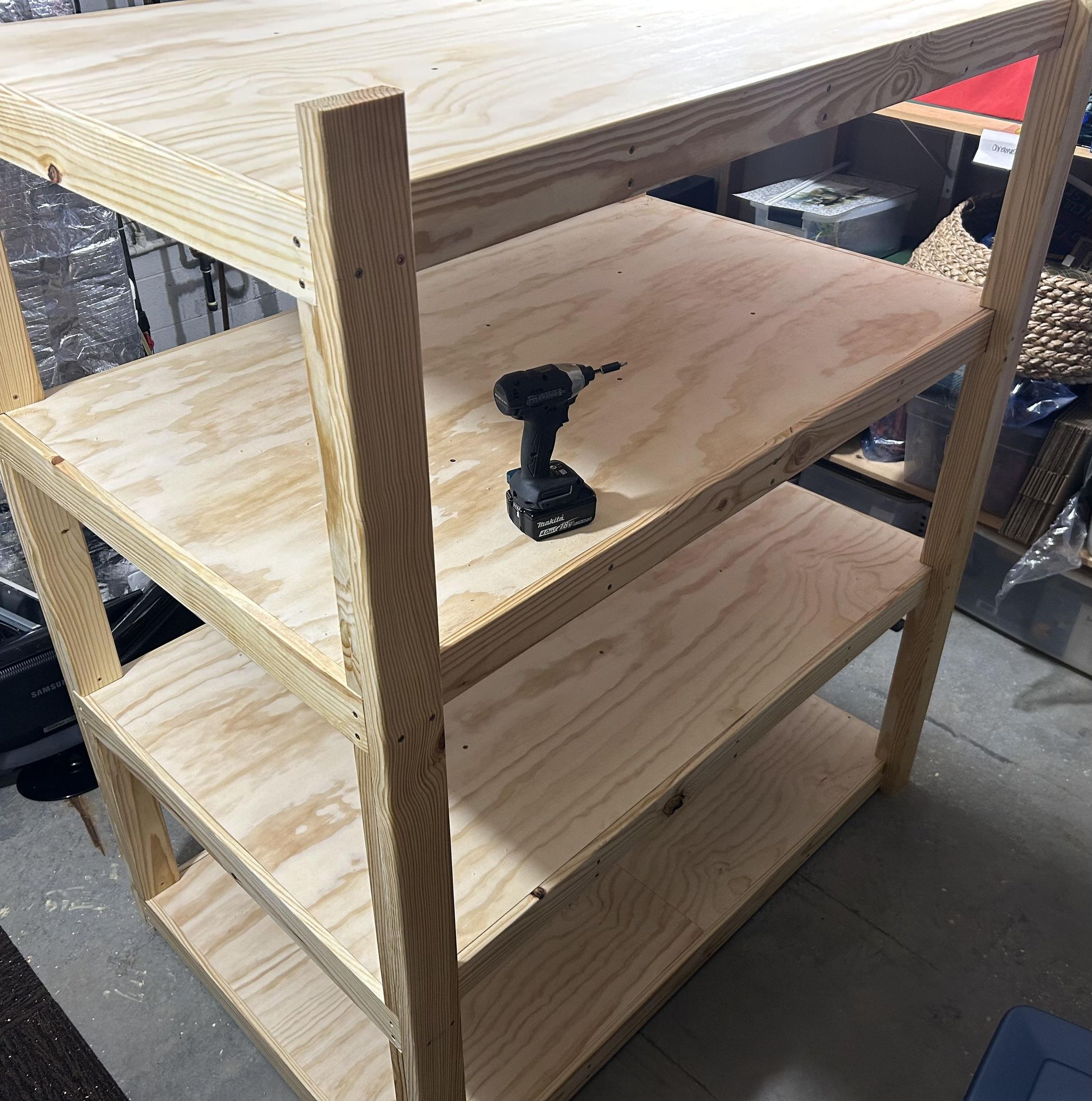 Sturdy Wood Storage Shelving for Garage or Basement : 8 Steps (with Pictures) - Instructables