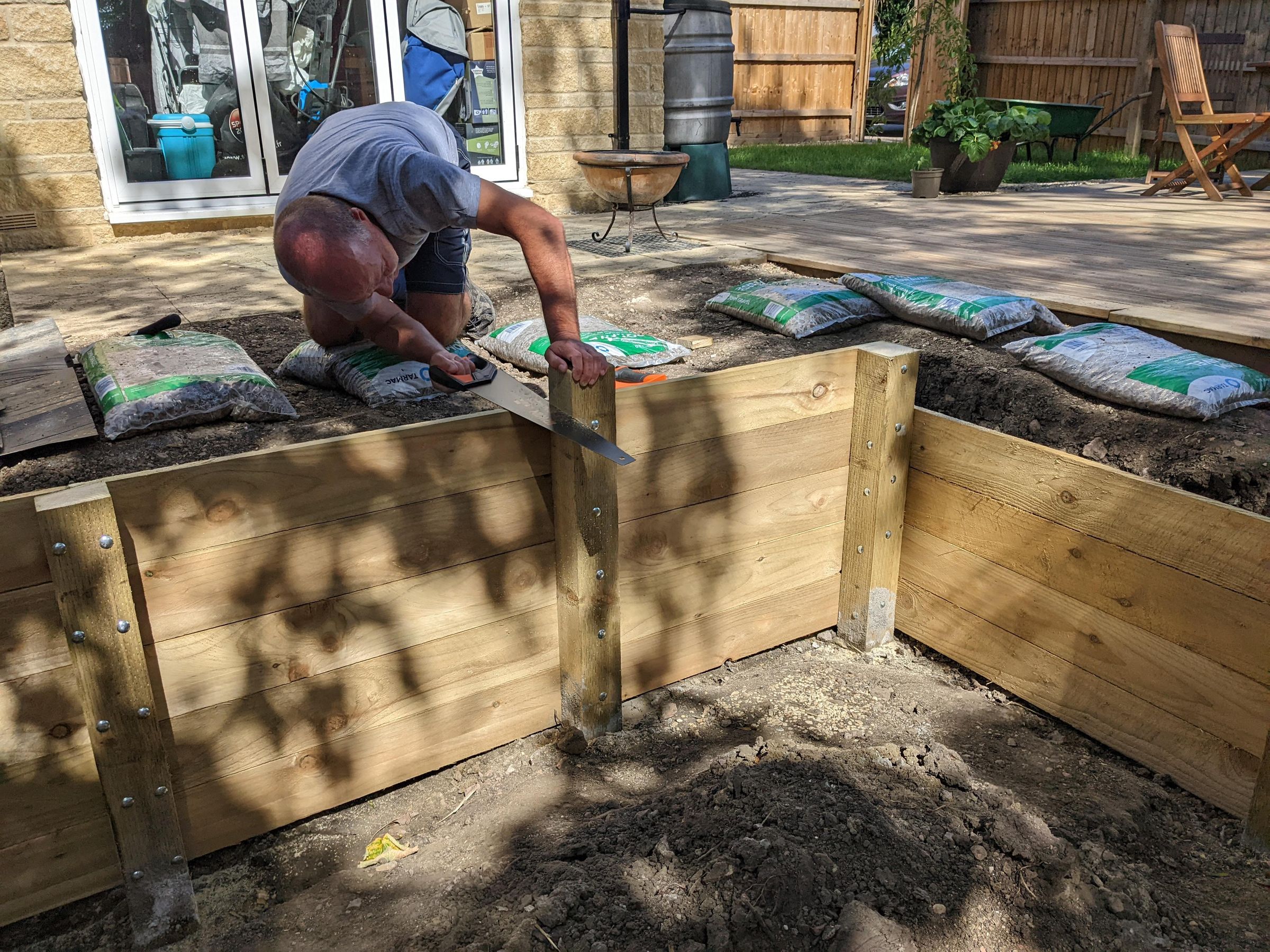 Creating a Beautiful Tiered Garden From a Boring New Build Slope : 8 ...