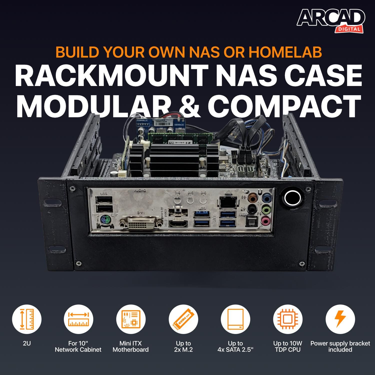 DIY Rackmount NAS - 2U PC Case - for 10" Network Cabinets : 9 Steps ...