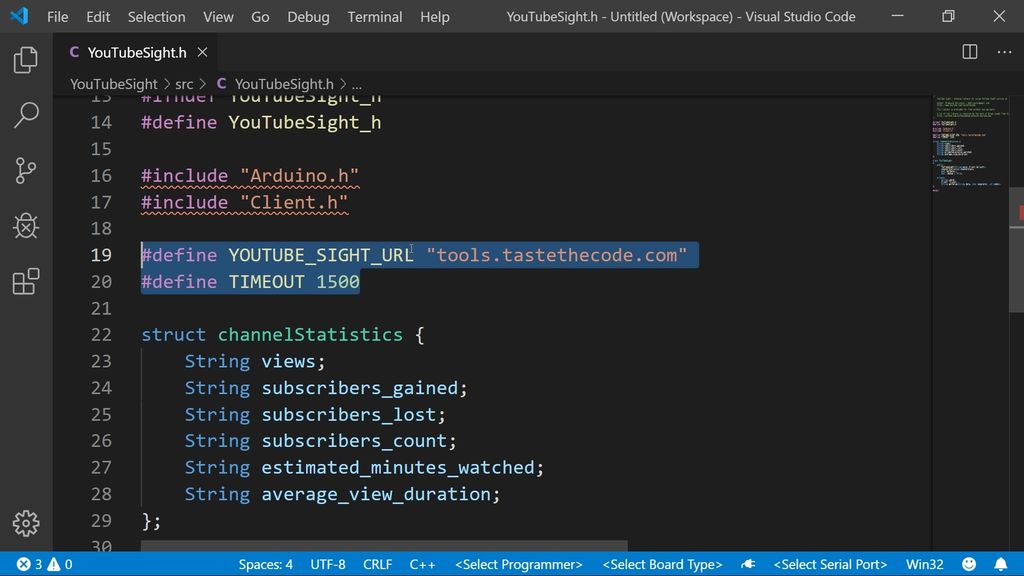 Making an Arduino Library for YouTube Sight: 7 Steps