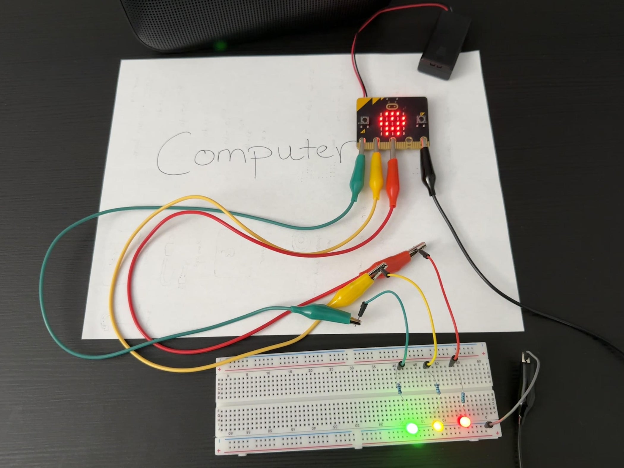 Decibel Meter and Visual Alarm (Micro:bit) : 7 Steps - Instructables