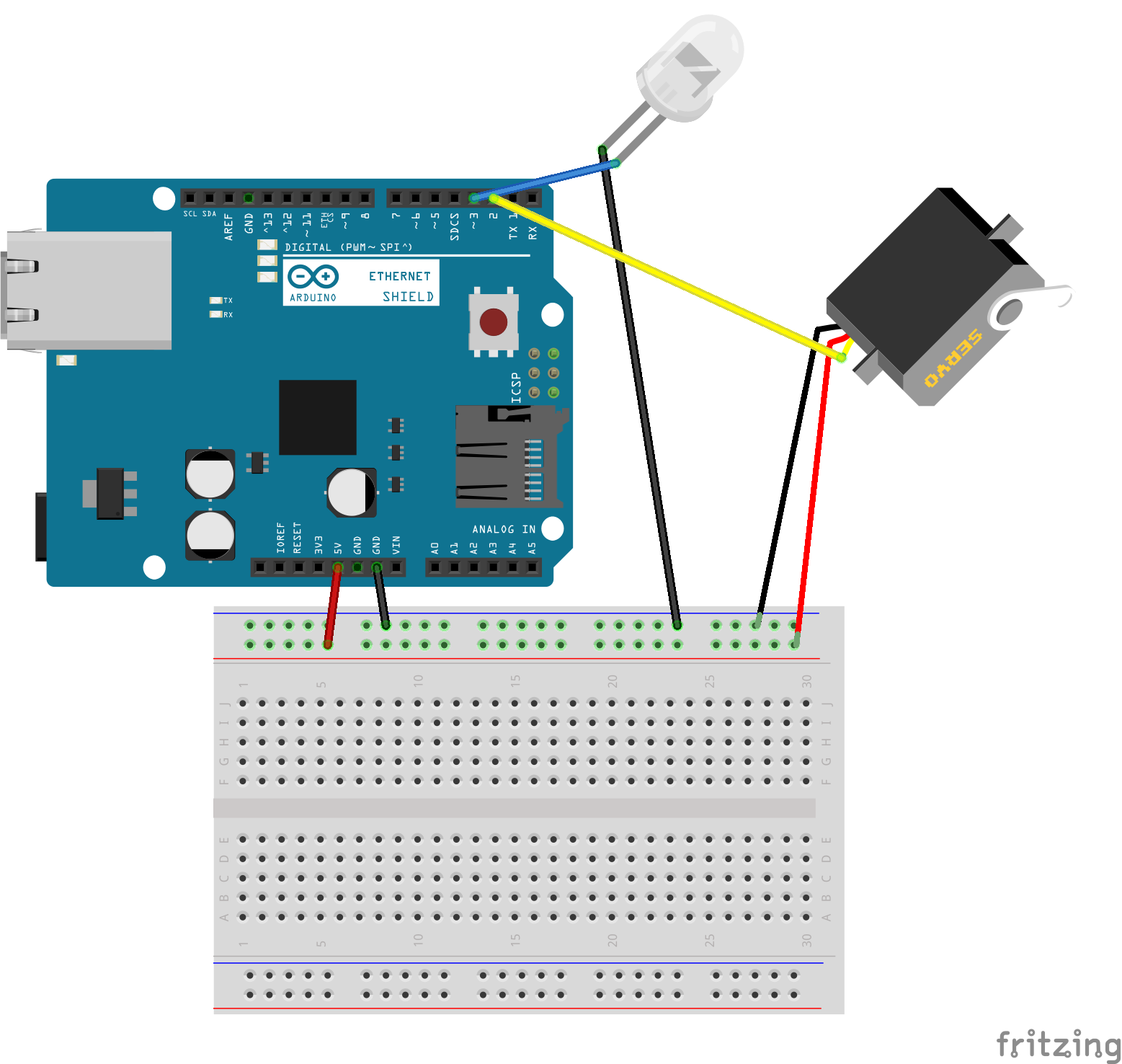 Shield Ethernet Arduino, Controlar Servo Y Led Por Internet : 10 Steps ...