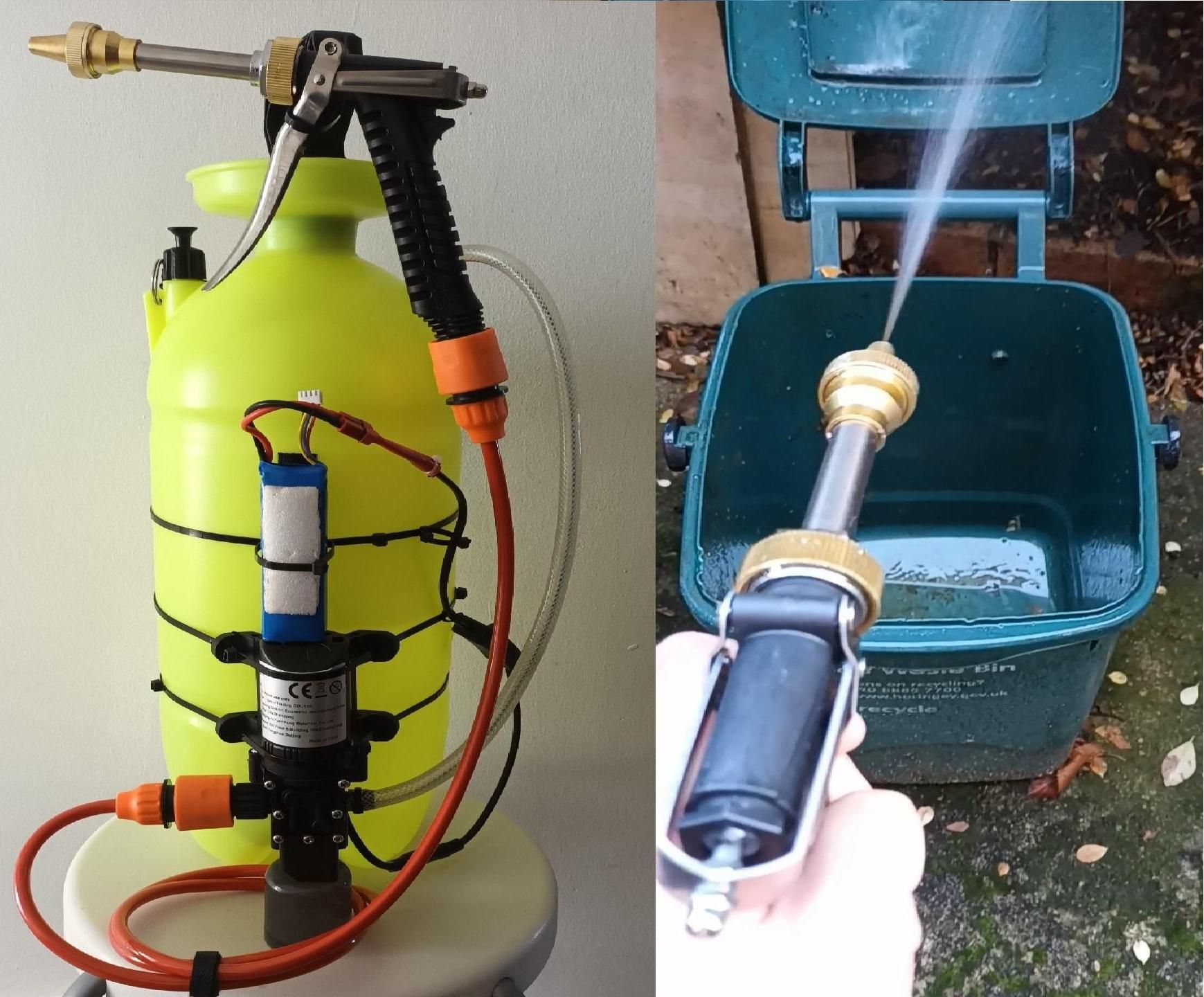 DIY Portable Mobile 12V High Pressure 8L Bike Bicycle Car Washer ...