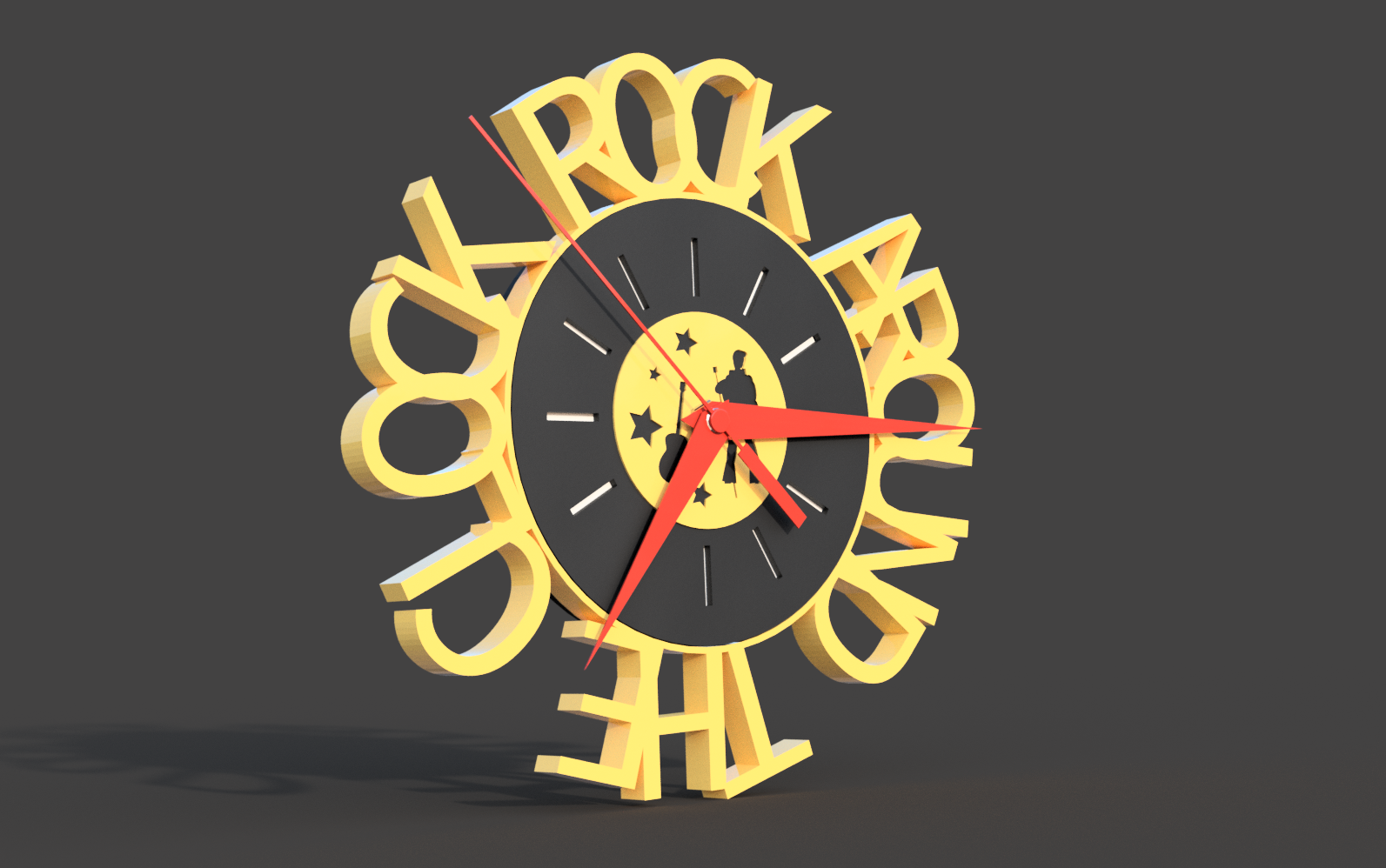 Clock - Rock Around - 3D Printed : 4 Steps (with Pictures) - Instructables