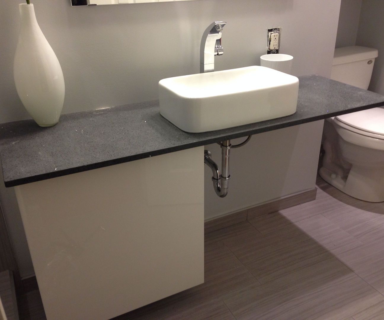 How to Make a Floating Vanity Countertop : 7 Steps (with Pictures ...