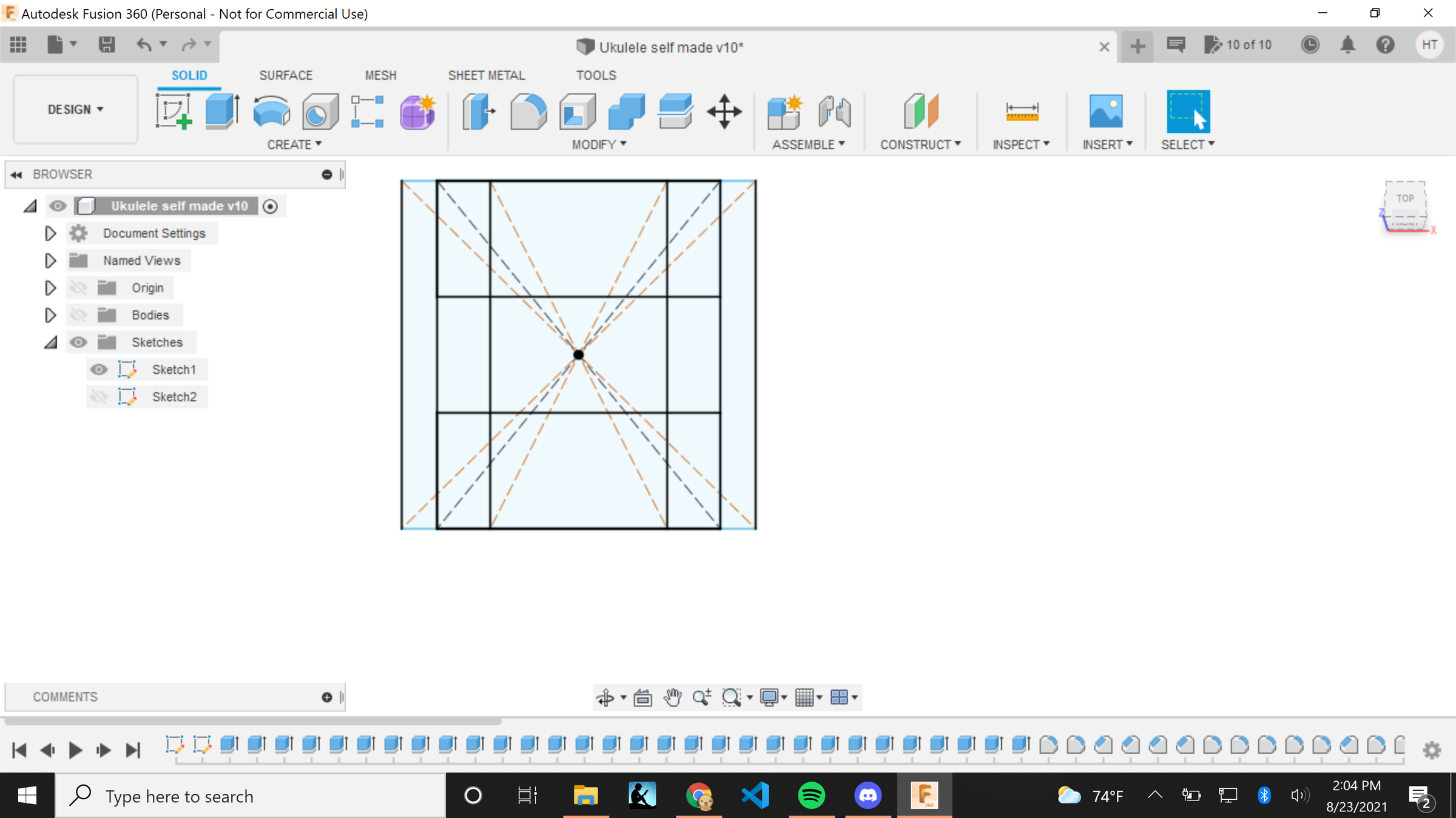 Solid Walnut Ukulele From Walnut Tree Using CNC/ Laser Cutter : 14 ...
