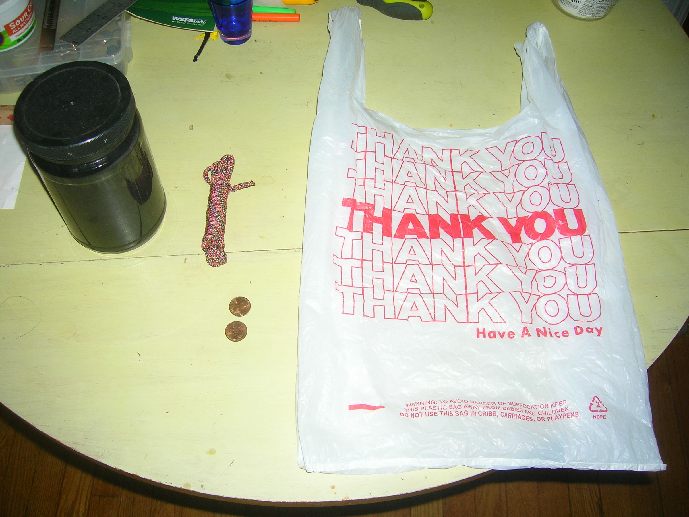 My 2 Cents: an Improvised Backpack From a Grocery Bag and Paracord : 5 ...