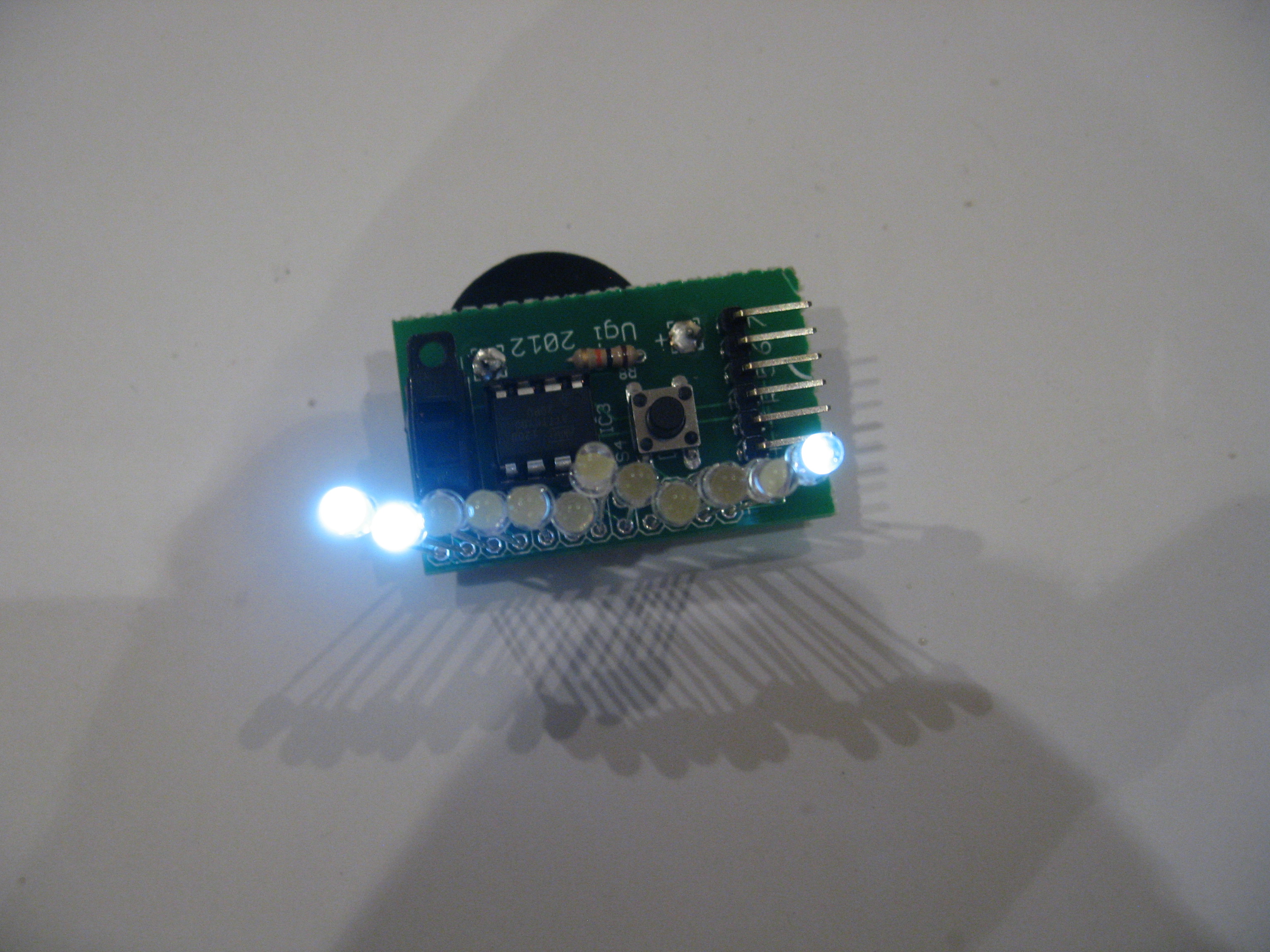 Tiny Wearable LED Kit - 12 PWM LEDs From a Reprogramable ATtiny85 : 8 ...