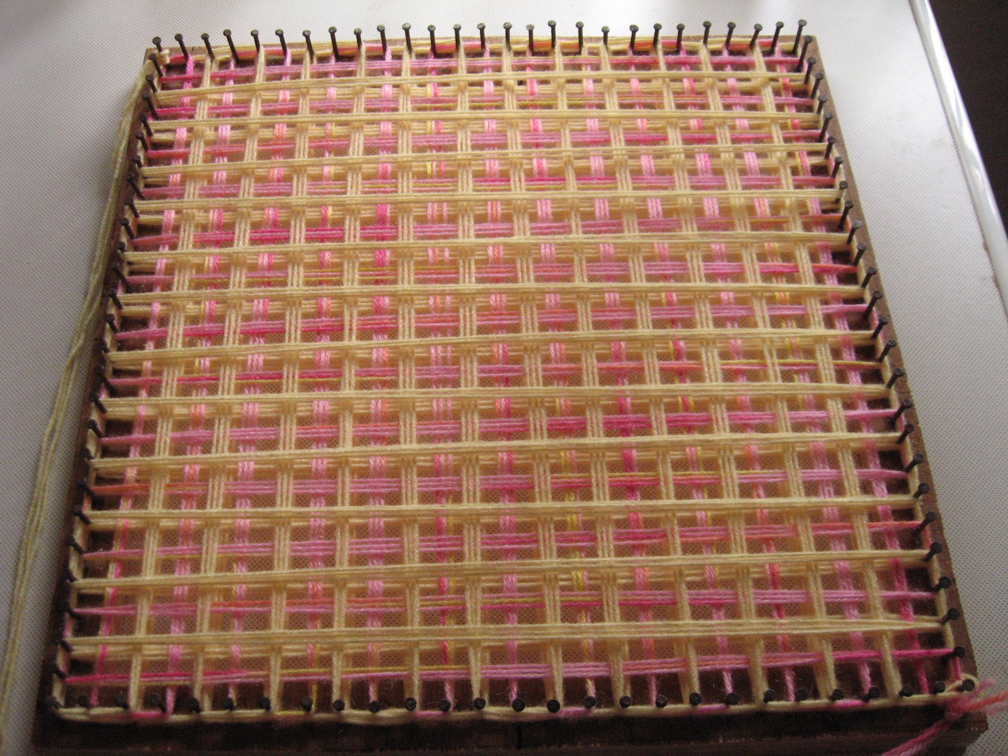 How to Weave a Mat With Small Pom Poms : 13 Steps (with Pictures ...