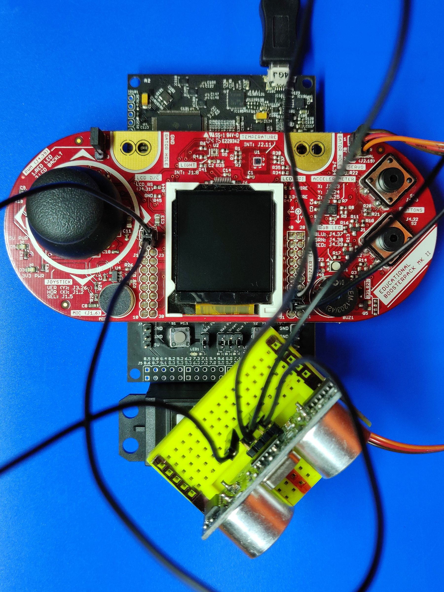 Reading Ultrasonic Sensor (HC-SR04) Data on a 128×128 LCD and ...