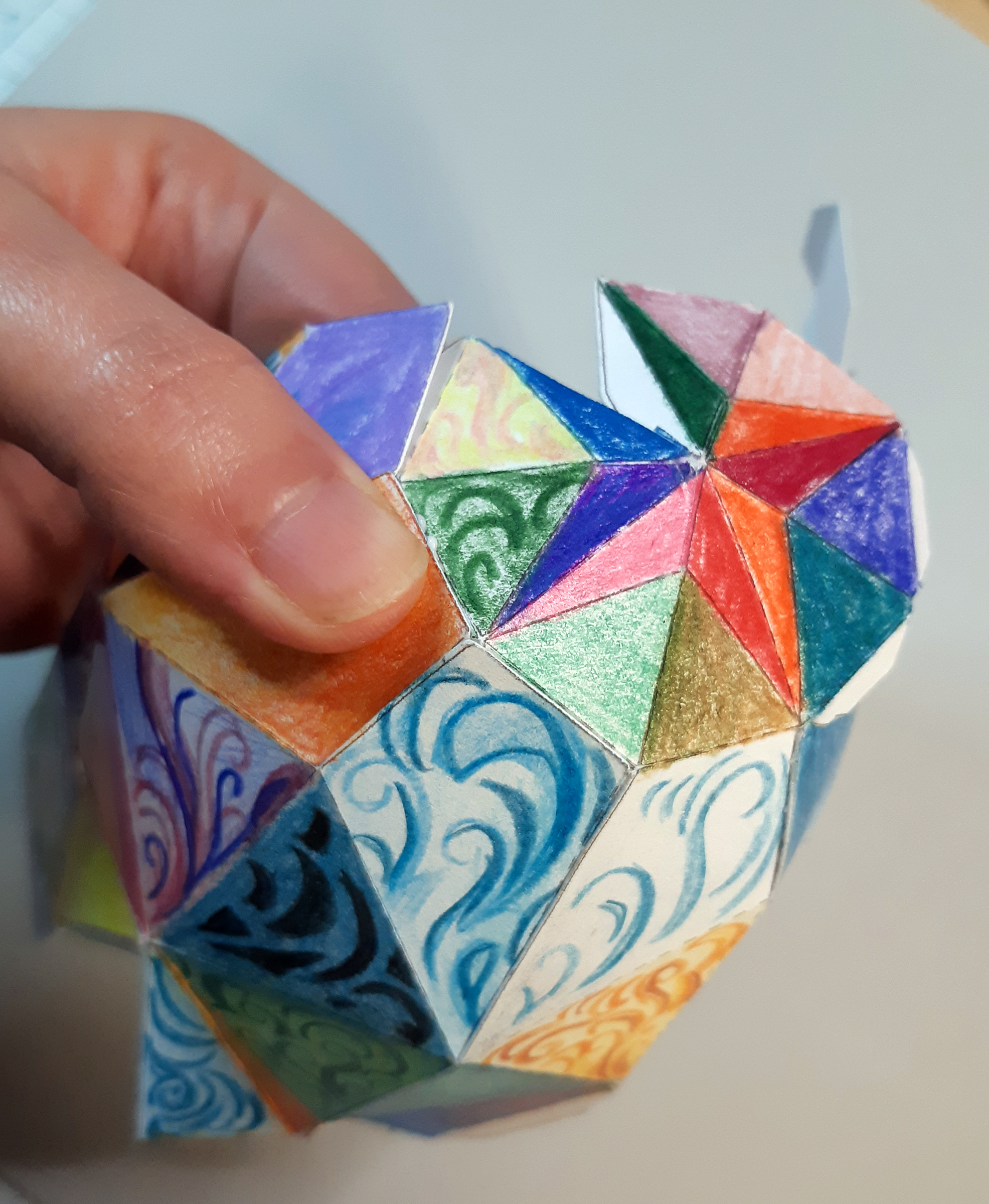 Easter Egg 3D Paper Model, Colorable : 7 Steps (with Pictures ...