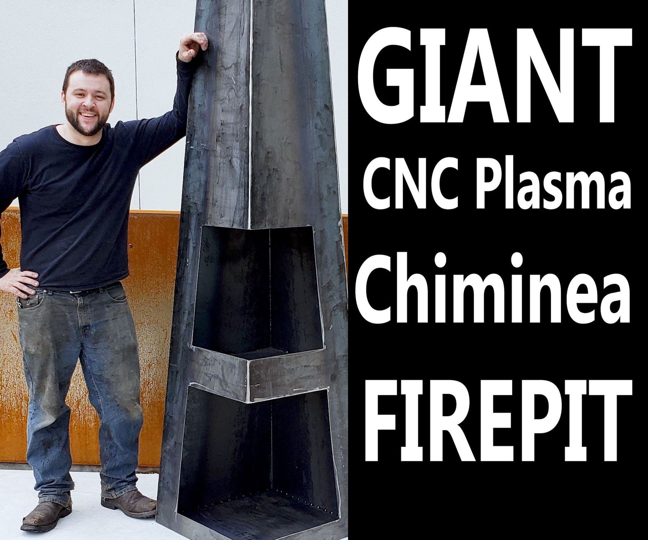 GIANT Steel Chiminea Firepit : 8 Steps (with Pictures) - Instructables