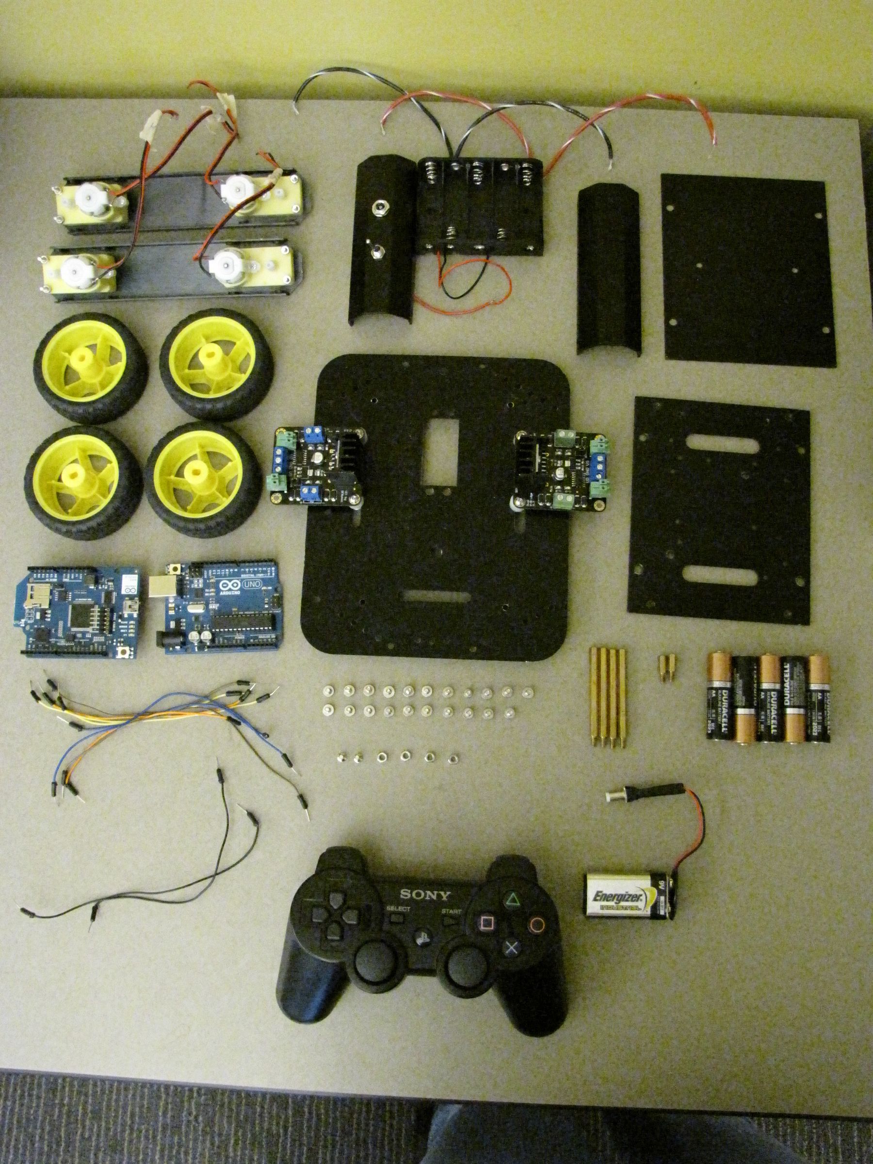 Robot Driven by PS3 Controller Through Arduino and Wifi Shield : 16 ...