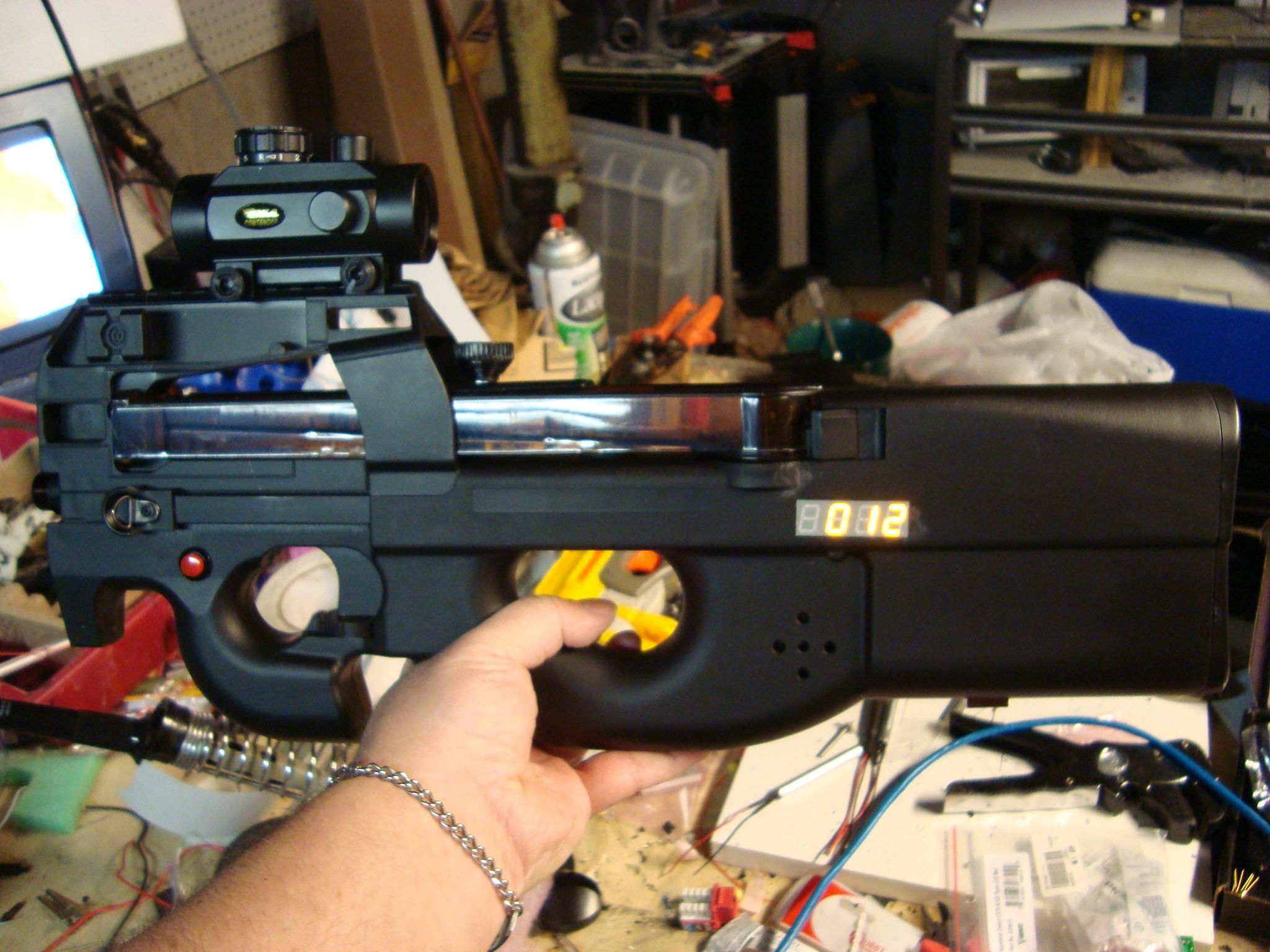 Conversion of Cheap Airsoft P90 to Miles Laser Tag. : 20 Steps (with ...