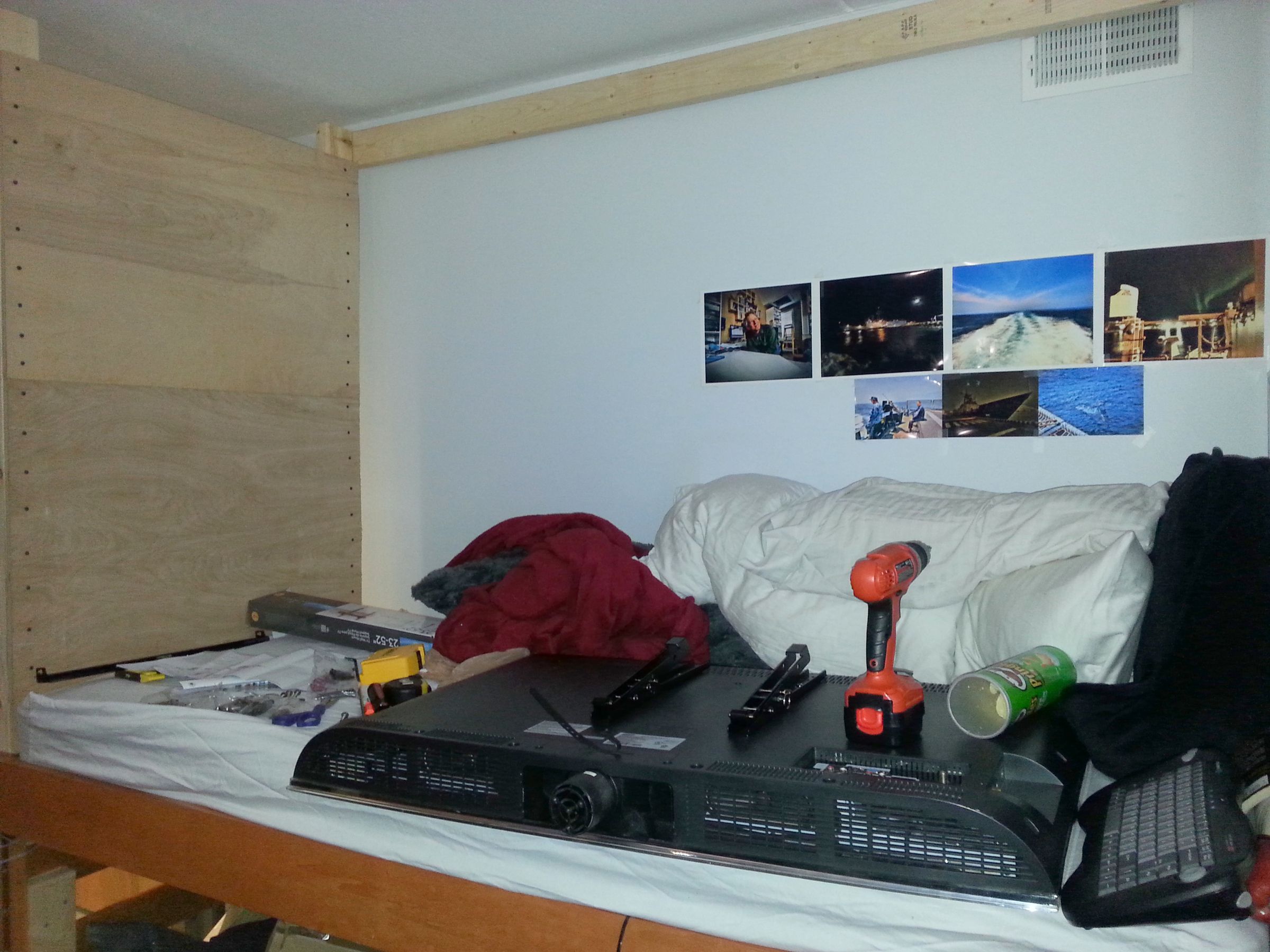 Boring Old College Dorm Room Bed - Becomes 4 Poster Bed Fit for a King ...