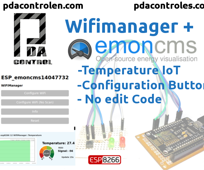 WifiManager + Emoncms (OEM) With ESP8266 (Temperature) #1 : 11 Steps (with Pictures) - Instructables