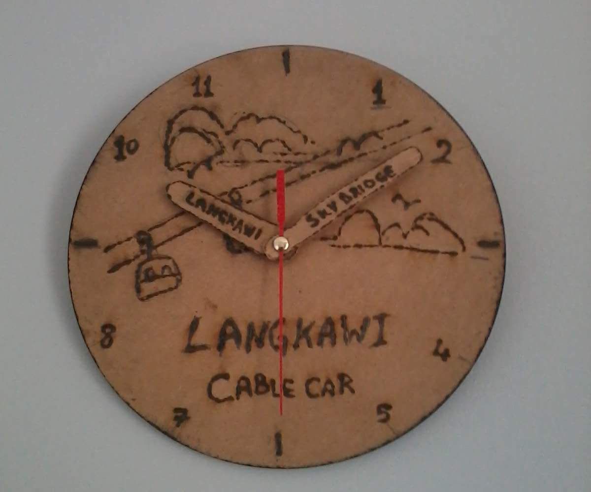 Solar Burnt Wood Clock : 4 Steps - Instructables