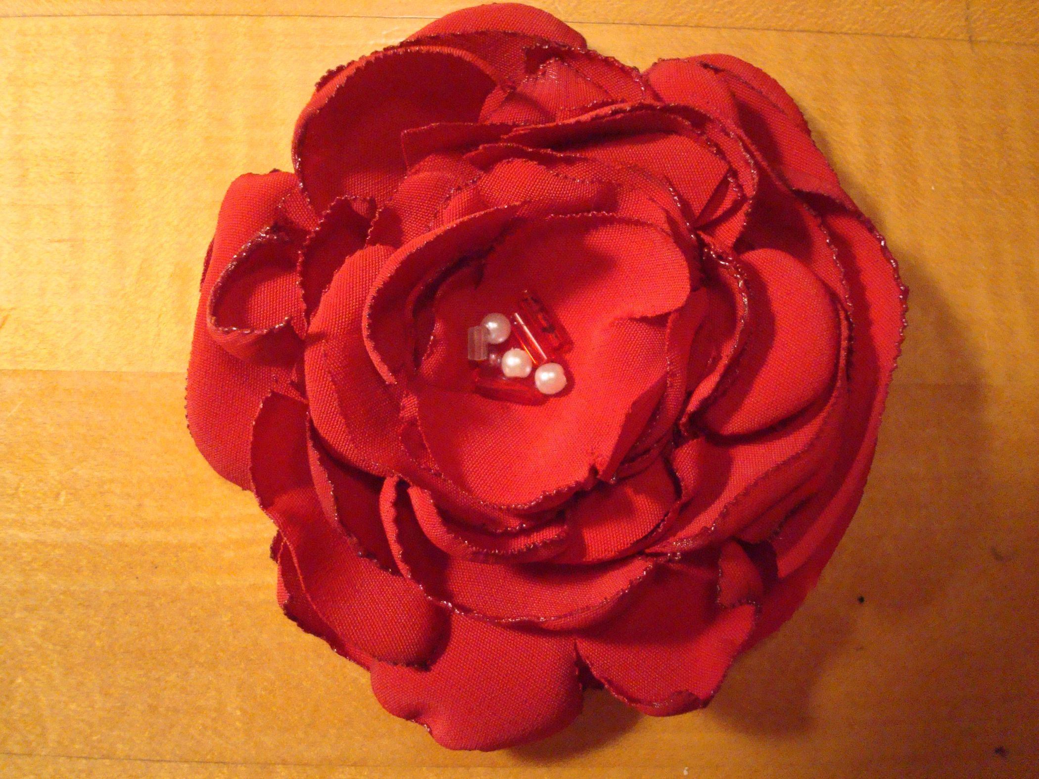 Brooch Flower Pin From Grandma's Polyester Blouse : 5 Steps (with ...