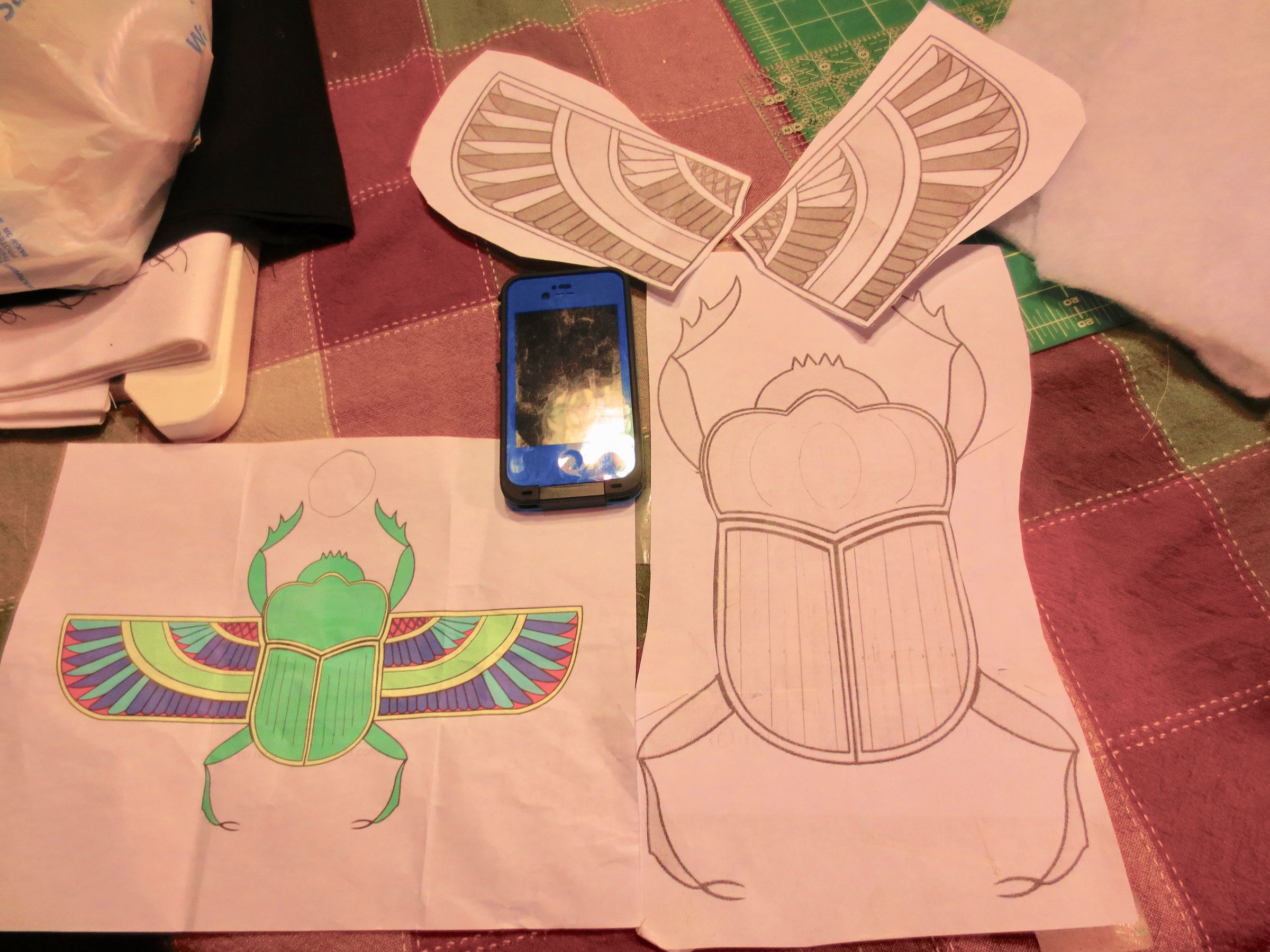 Egyptian Scarab Applique Bag : 13 Steps (with Pictures) - Instructables