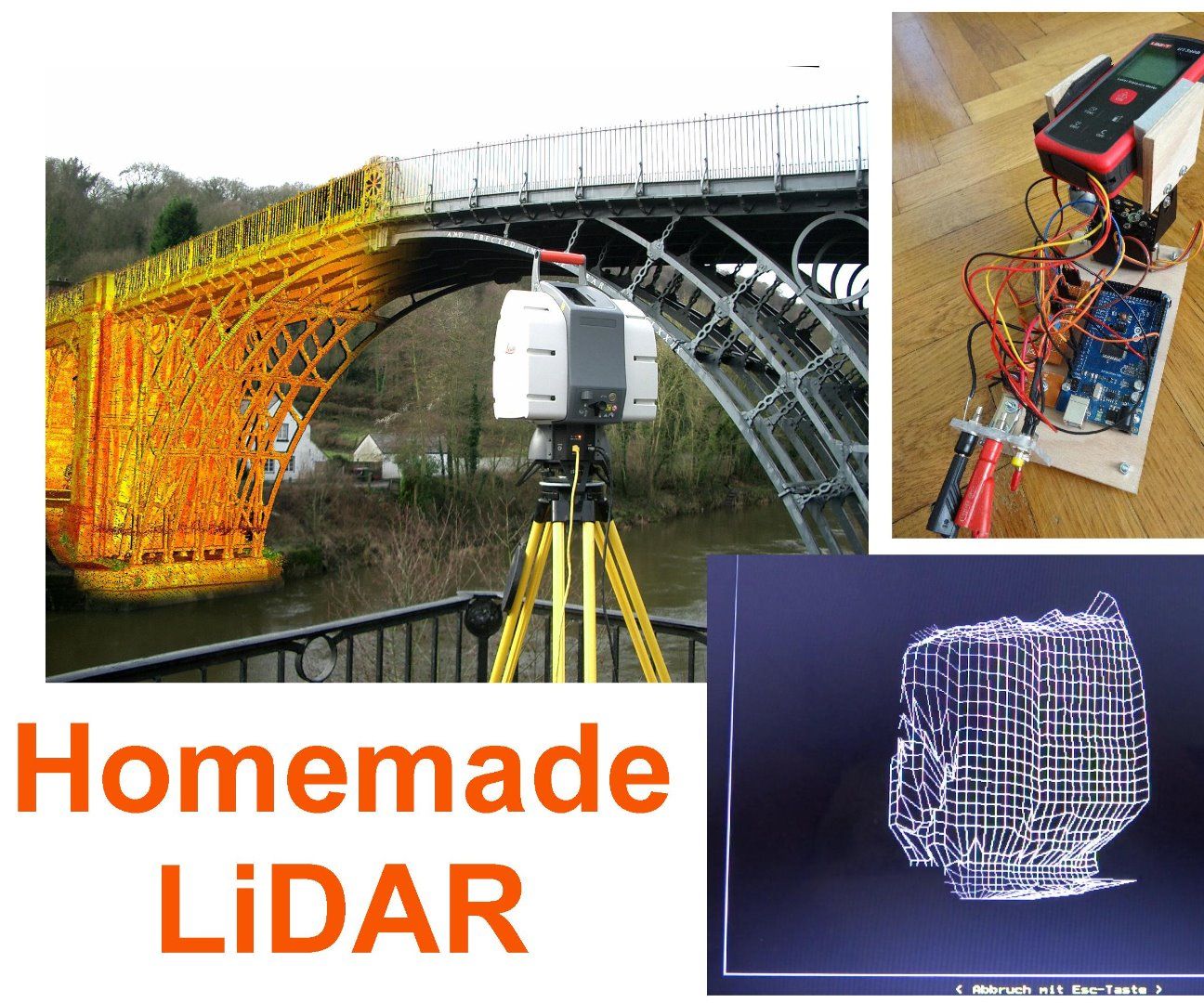 Simple LiDAR Using the Laser Rangefinder Uni-T UT390b, Arduino and Turbo Pascal : 4 Steps (with ...