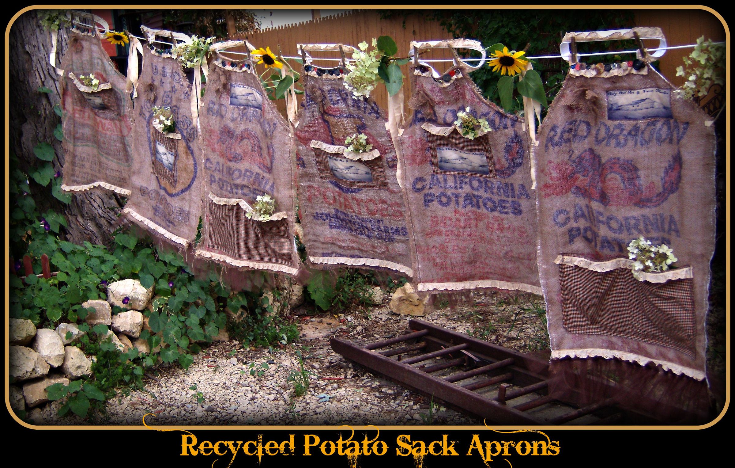 RECYCLED Burlap Bag Apron - Instructables