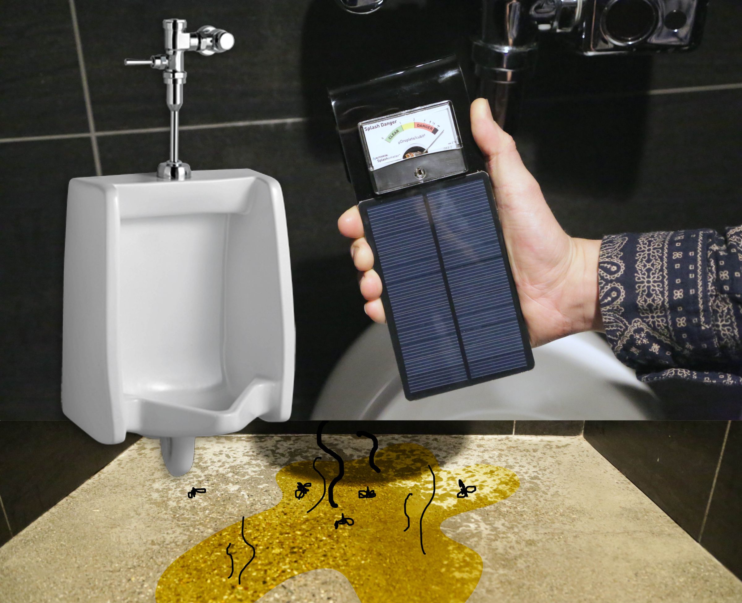 Urinal Splash Danger Meter : 5 Steps (with Pictures) - Instructables