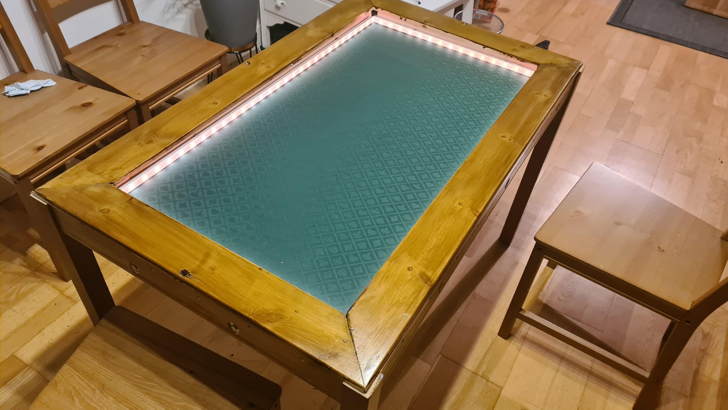 Turn an IKEA Jokkmokk Dining Table Into a Hidden Poker or Gaming Table ...