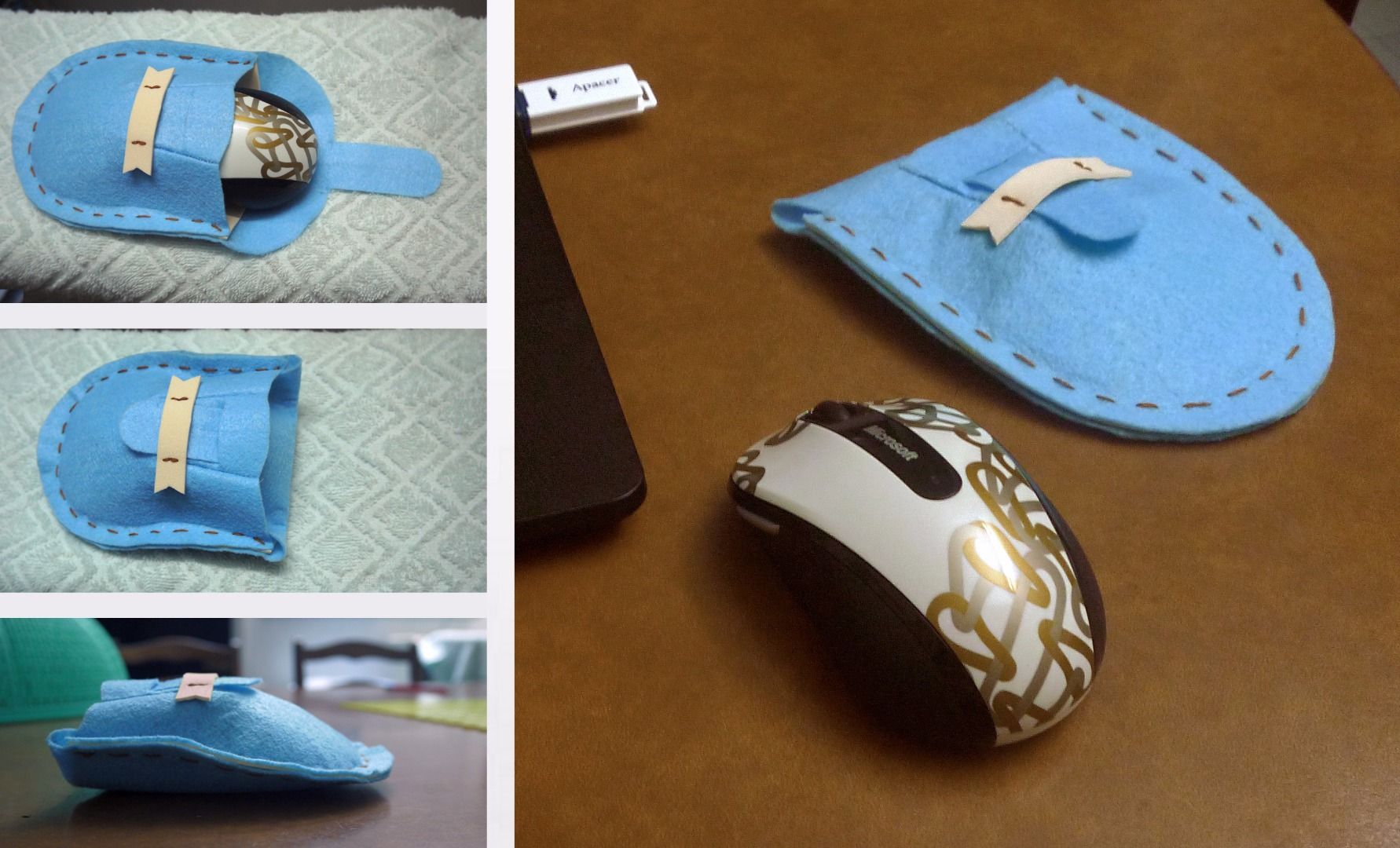 Make a Pouch for Your Wireless Mouse : 7 Steps (with Pictures ...
