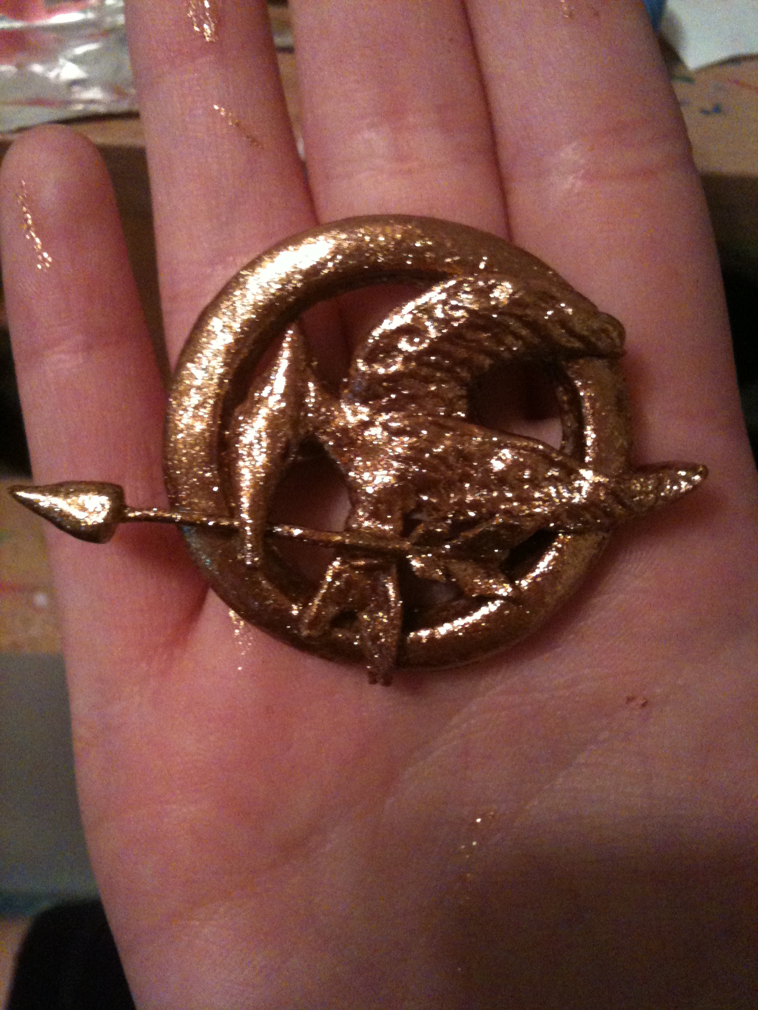 How to Make a Mockingjay Pin: As Seen on the Hunger Games : 6 Steps ...