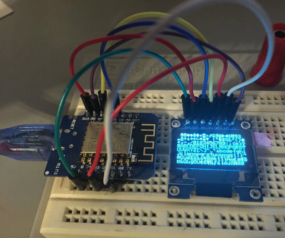 Wemos D1 Mini Ssd1306 Oled Display Using Spi Youtube 0.66 Inch 64x48