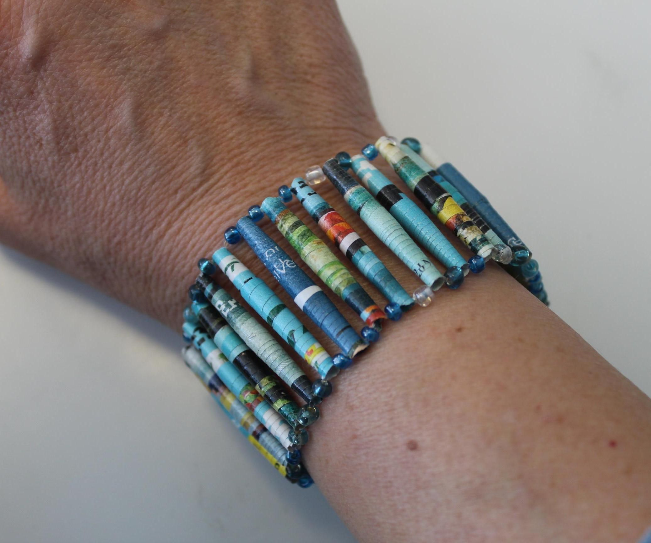 Magnificent Magazine Paper Beaded Bracelet : 10 Steps (with Pictures ...