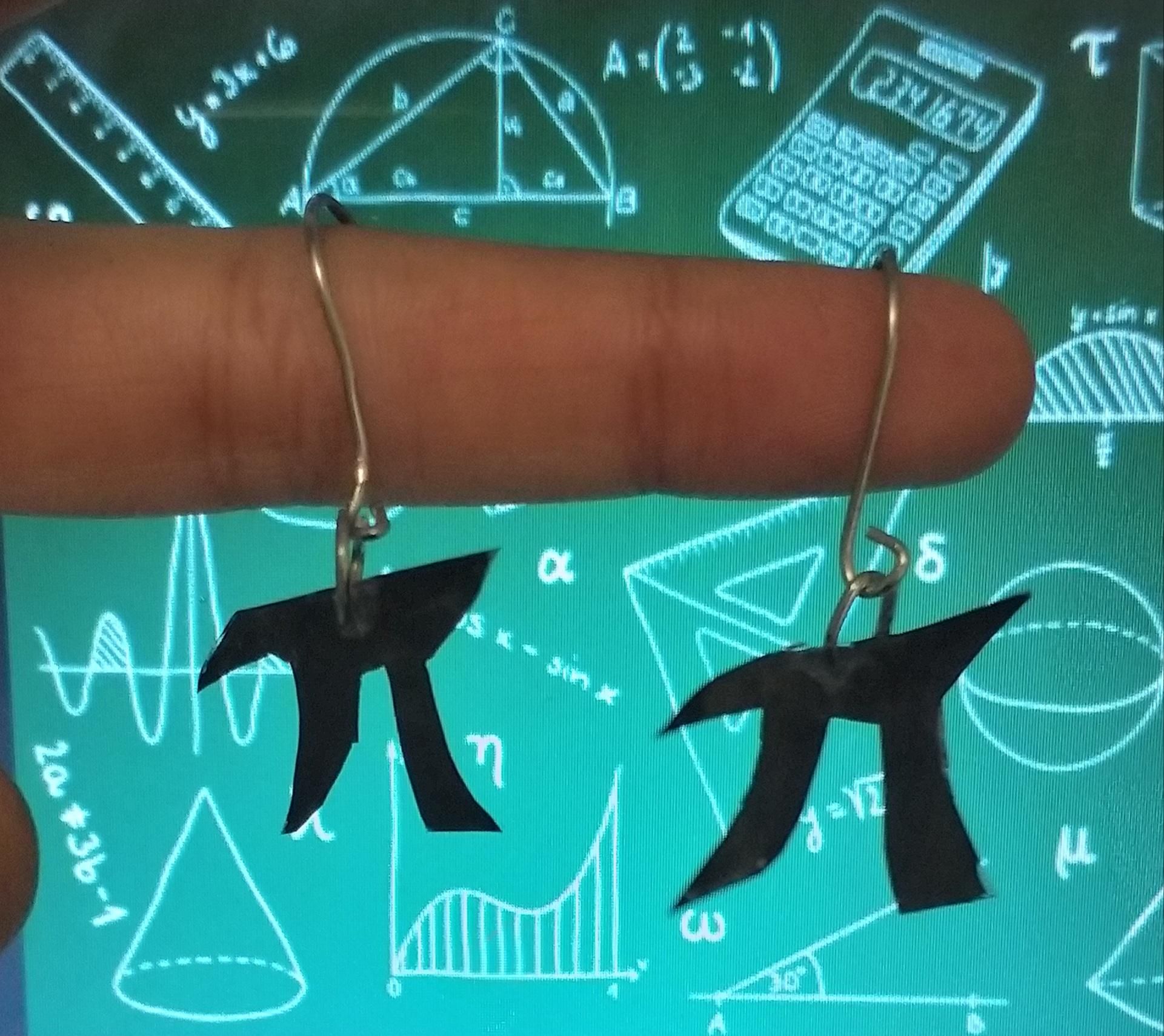 Pi Earrings - Rainbow Cherry : 3 Steps - Instructables