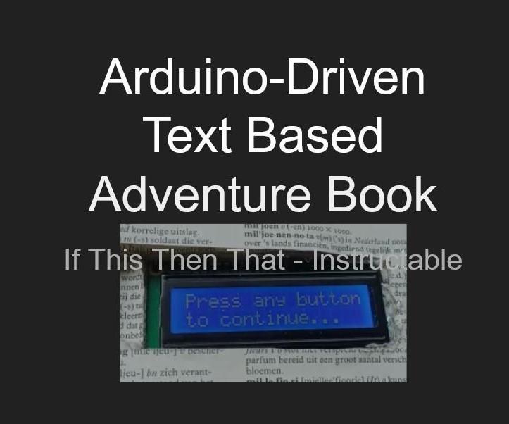 Arduino-Driven Text Based Interactive Story Book : 6 Steps - Instructables