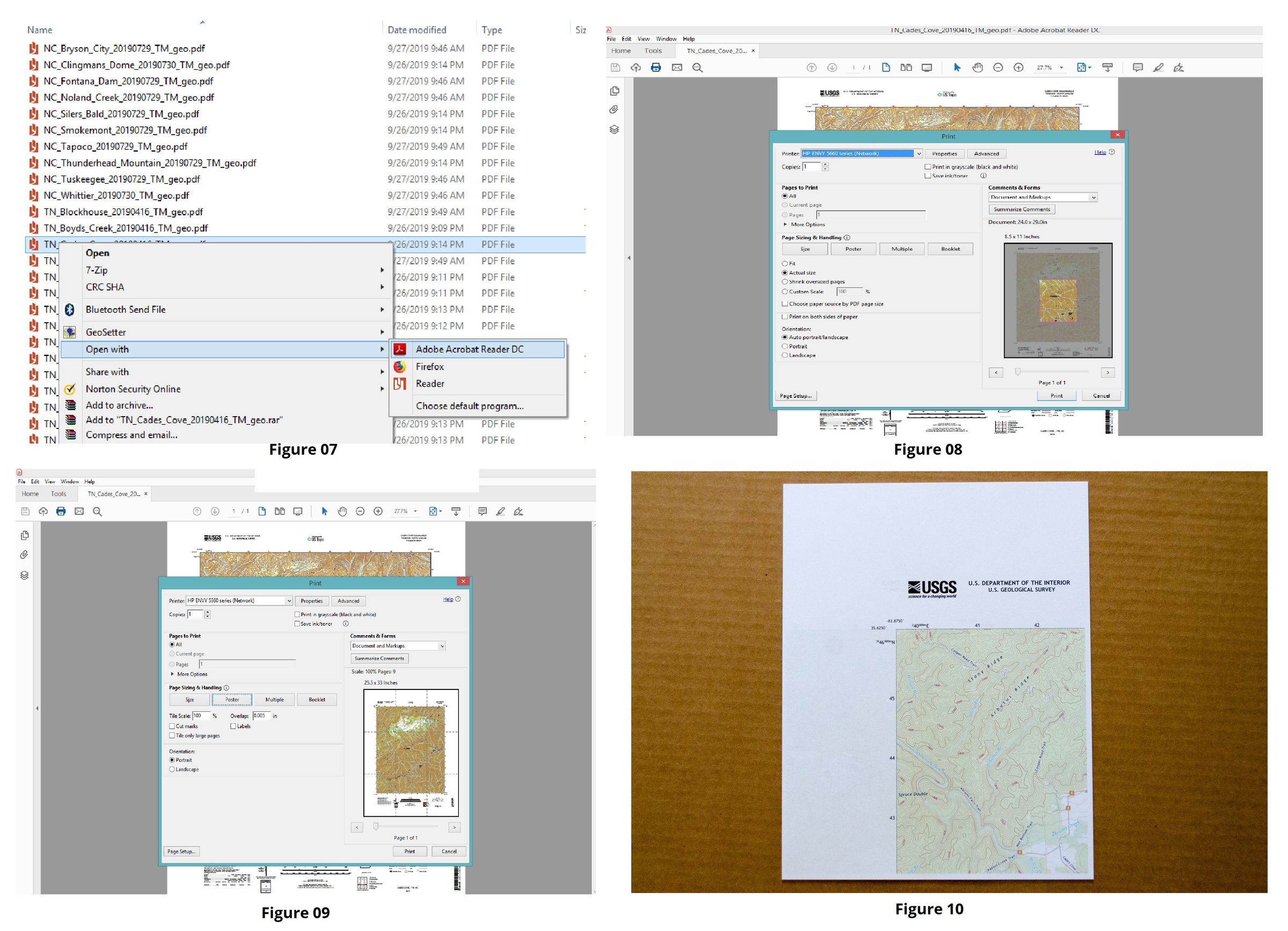 USGS TOPO Maps - Downloading, Printing, Assembly & Protection : 4 Steps ...