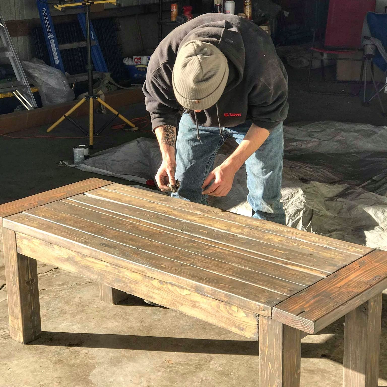 Beautiful Inexpensive Rustic Coffee Table : 16 Steps (with Pictures ...