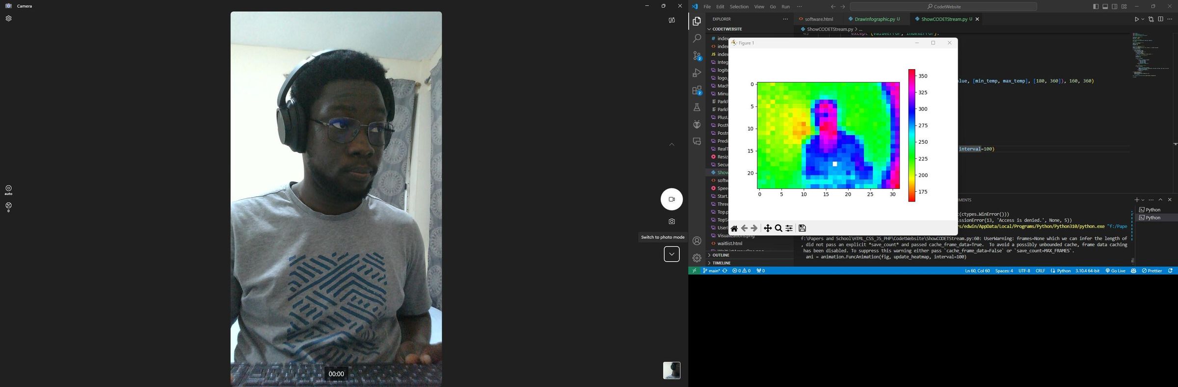 Viewing a Heat Map Data Stream in Python From MLX90640 : 6 Steps ...