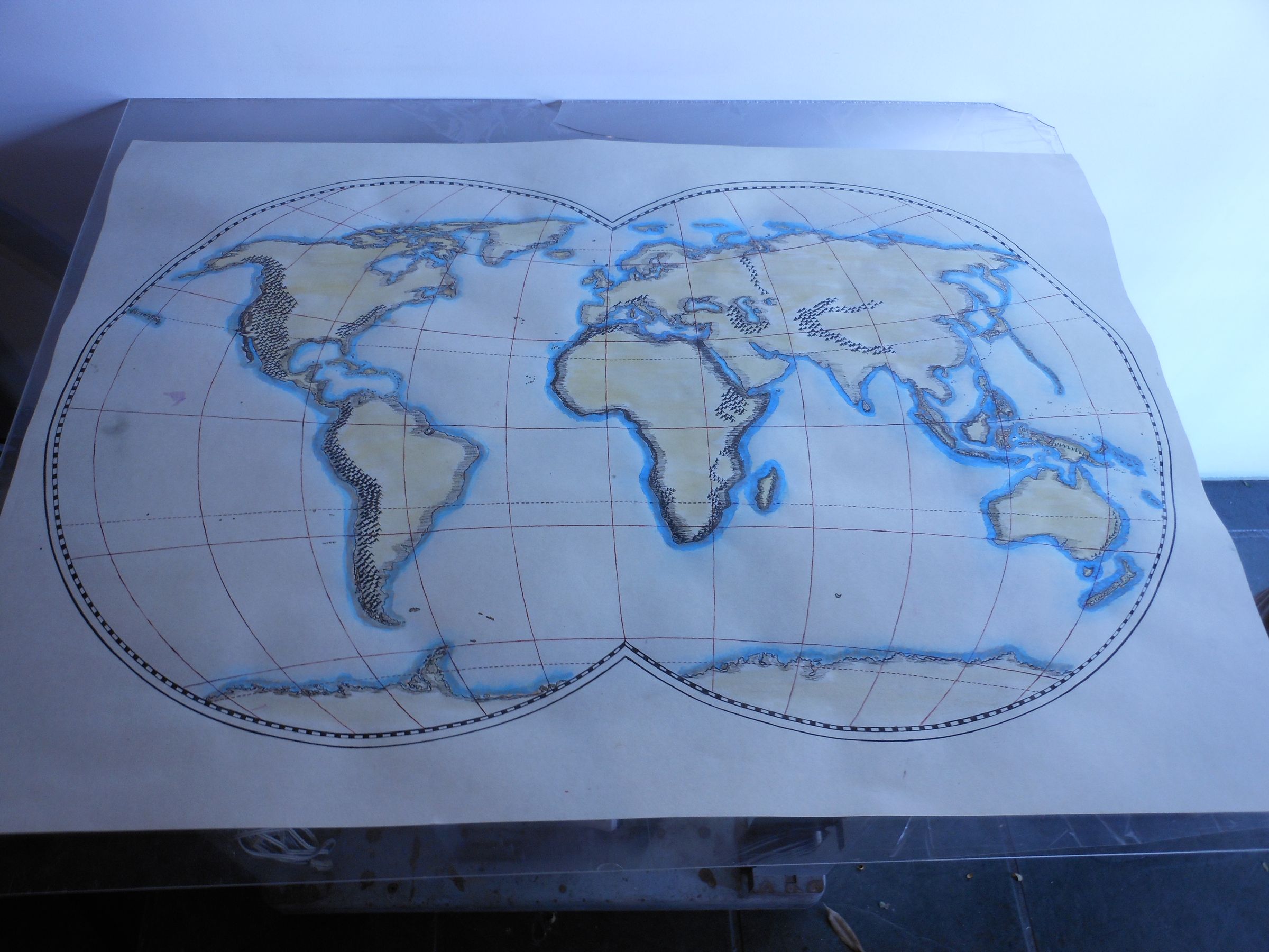 Quill and Ink Vintage World Map : 11 Steps (with Pictures) - Instructables