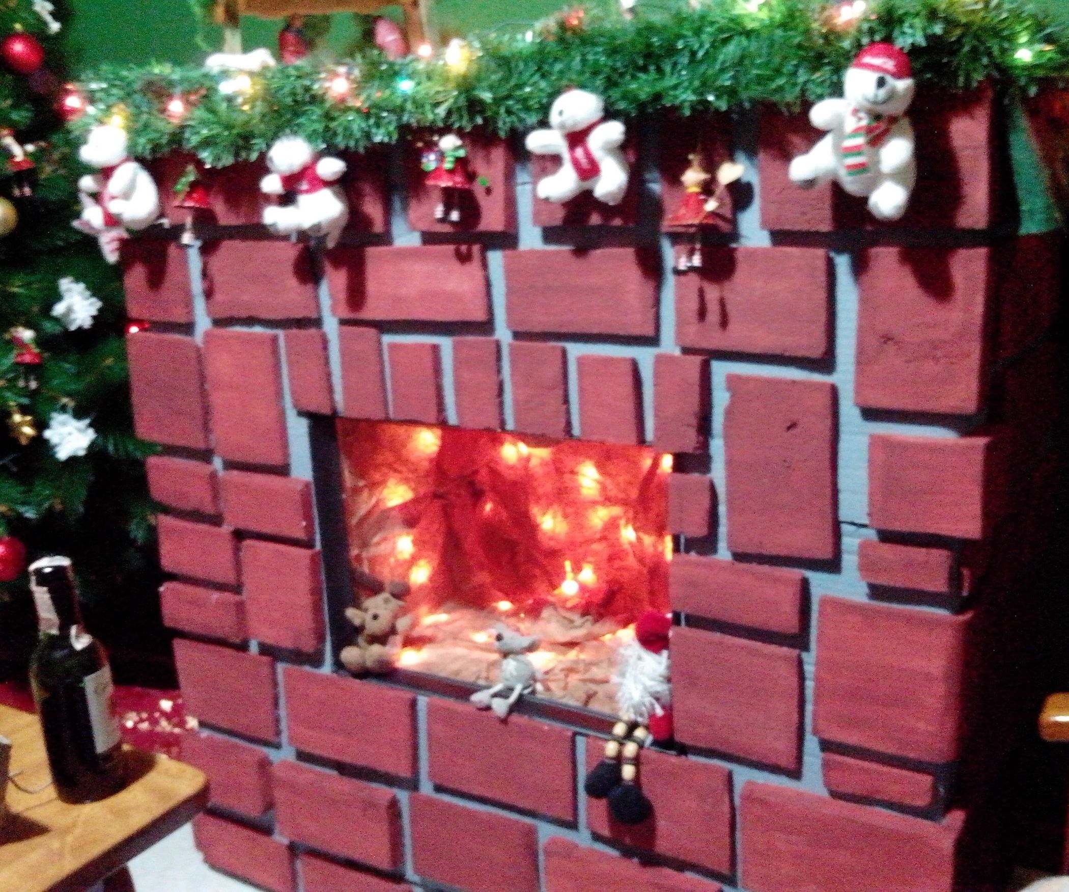 My First Christmas Fireplace : 4 Steps (with Pictures) - Instructables